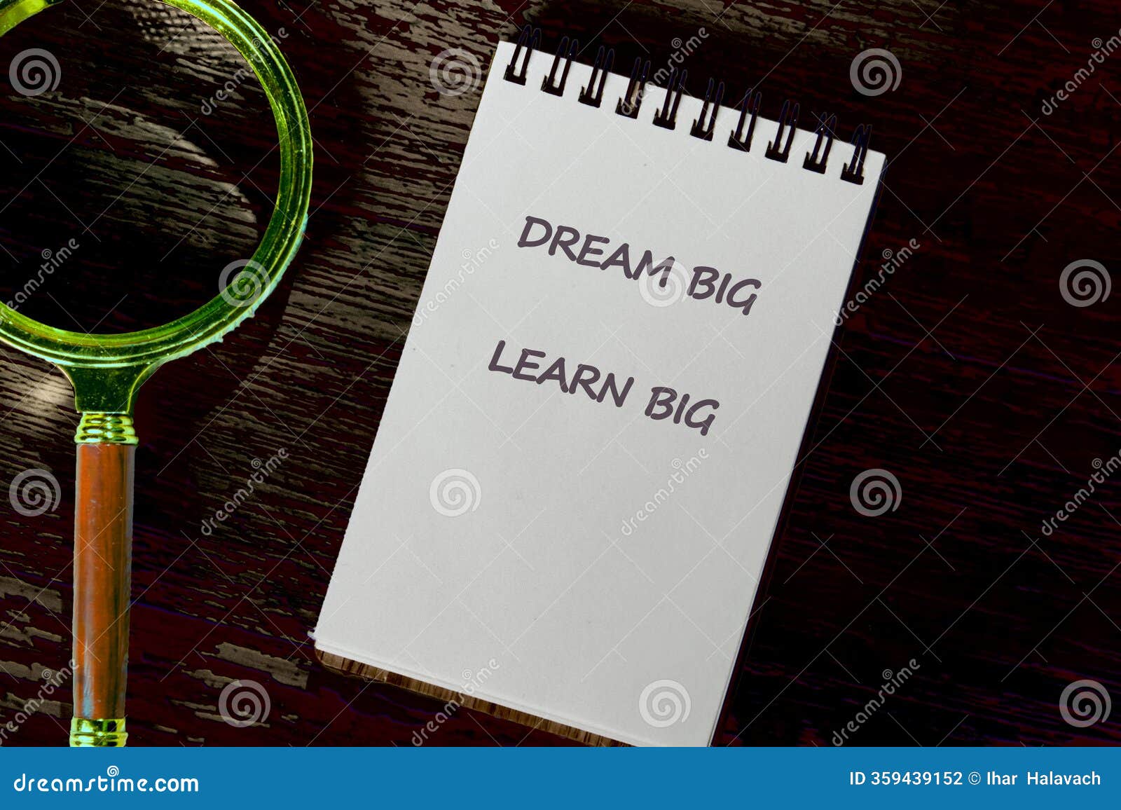 Notepad Displays Data-driven Decision Making On A Desk With A Magnifying Glass And Plant During ...