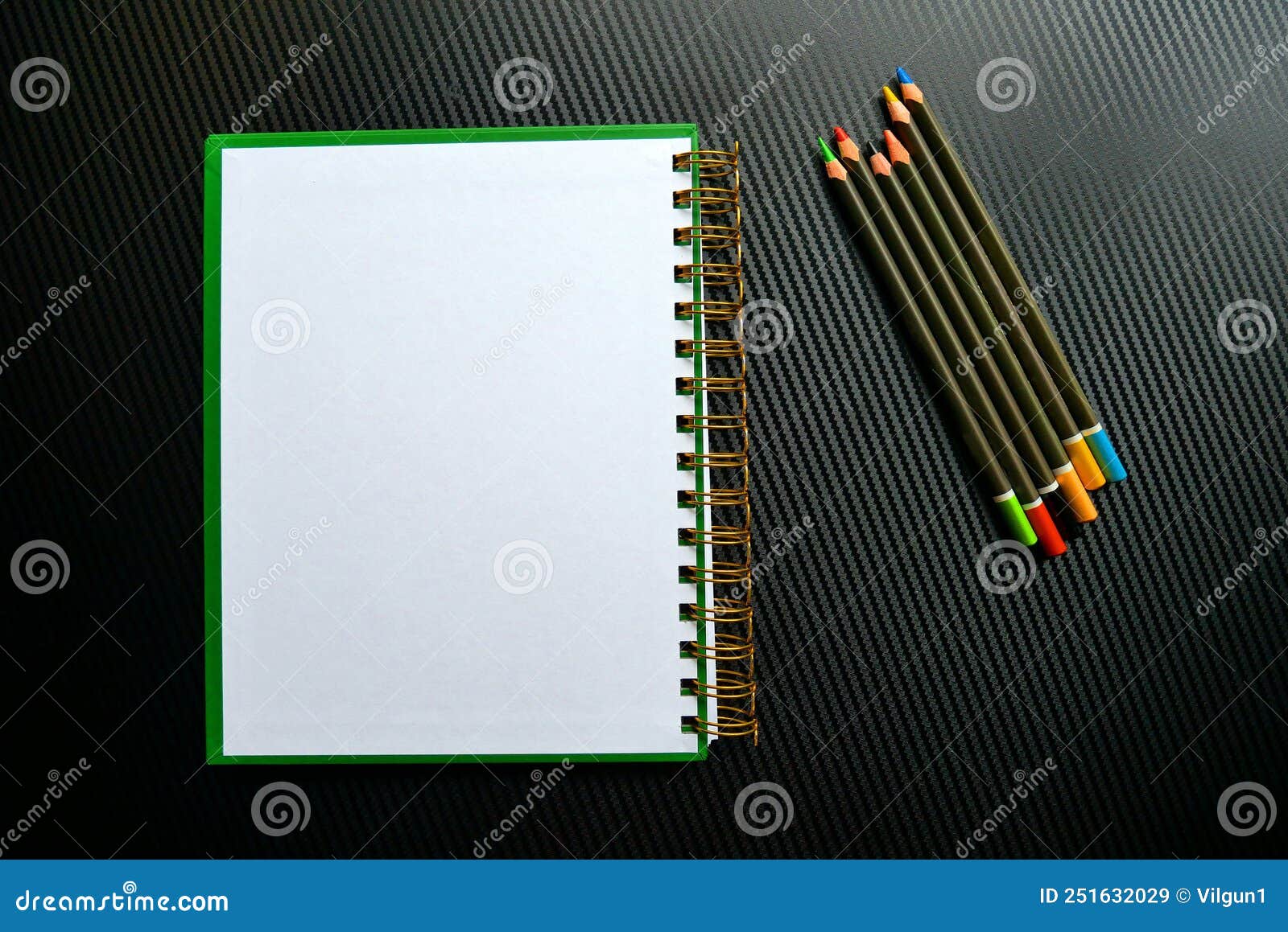 Notepad for Drawing and Writing. Sheets of Diary Paper Stock Image ...