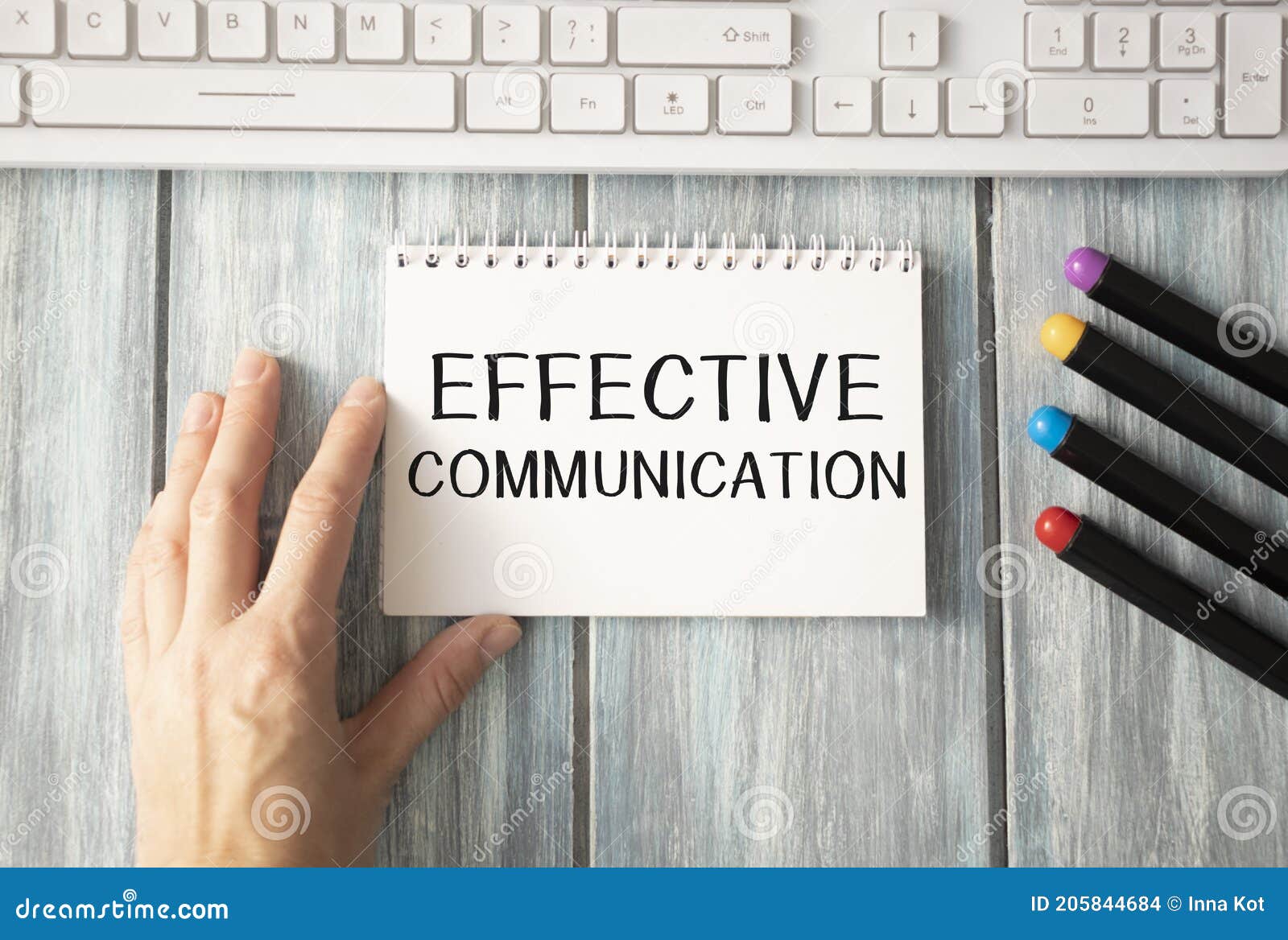 Notepad with Effective Communication Text Stock Photo - Image of ...