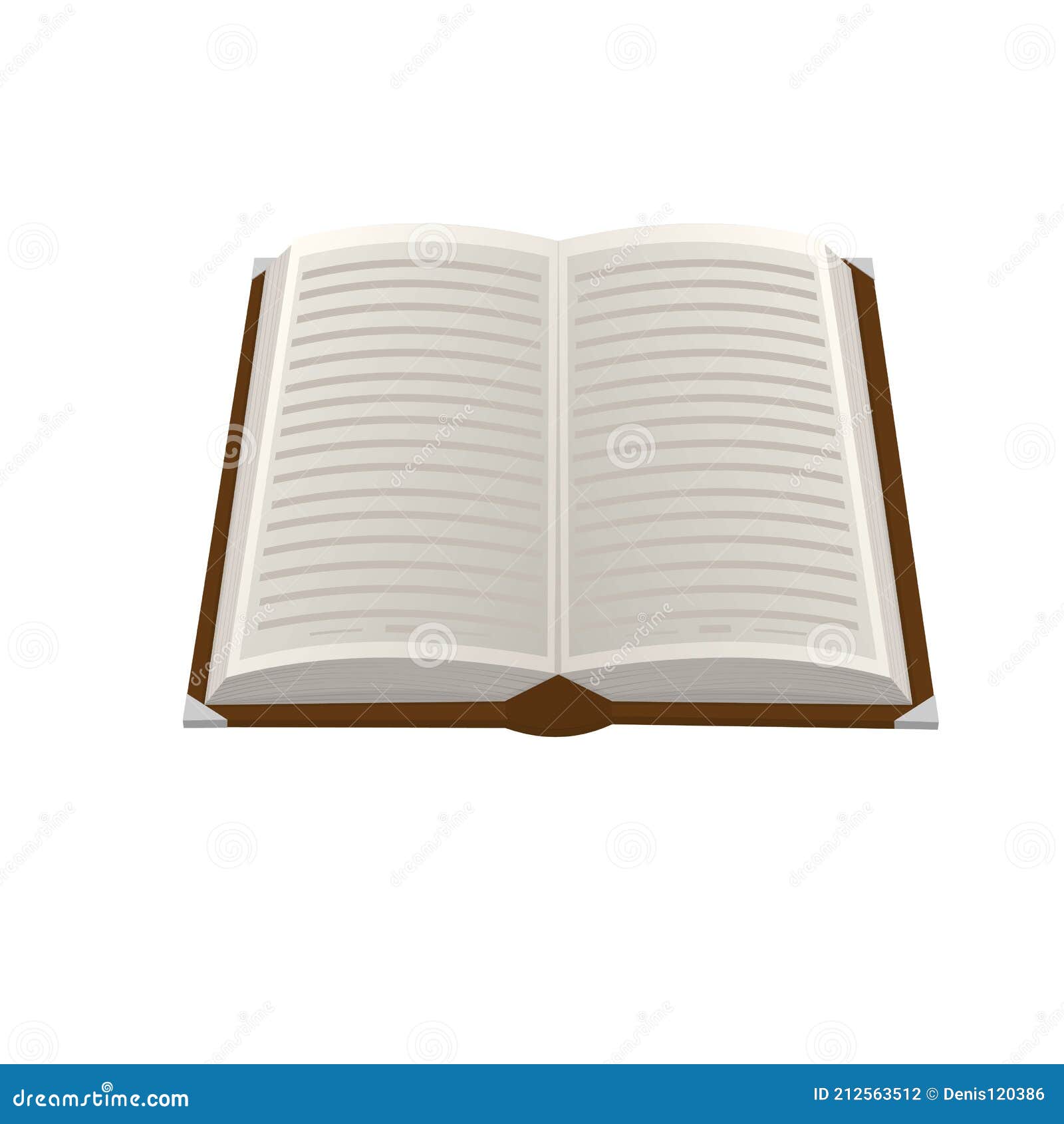 Notepad. Flip through the Pages of a Book, Vector Illustration Stock ...