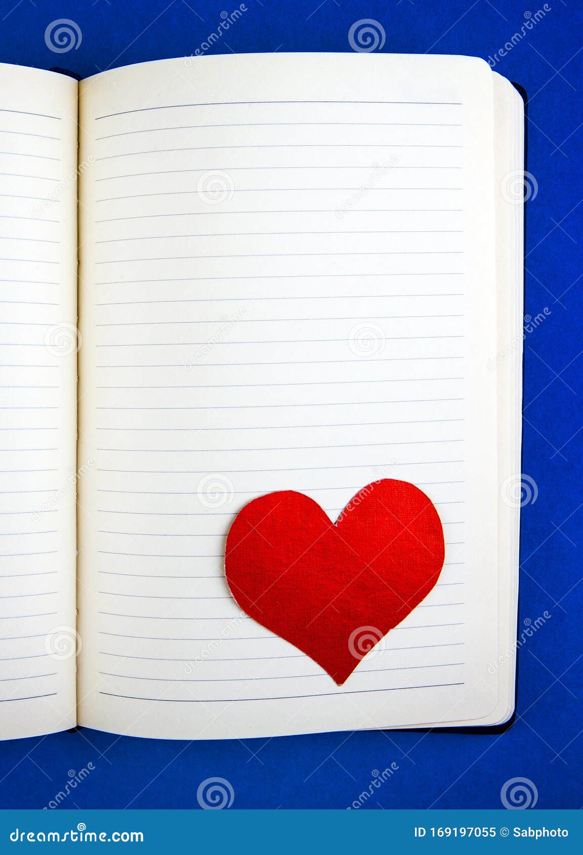 Notepad and Heart Shape stock image. Image of object - 169197055