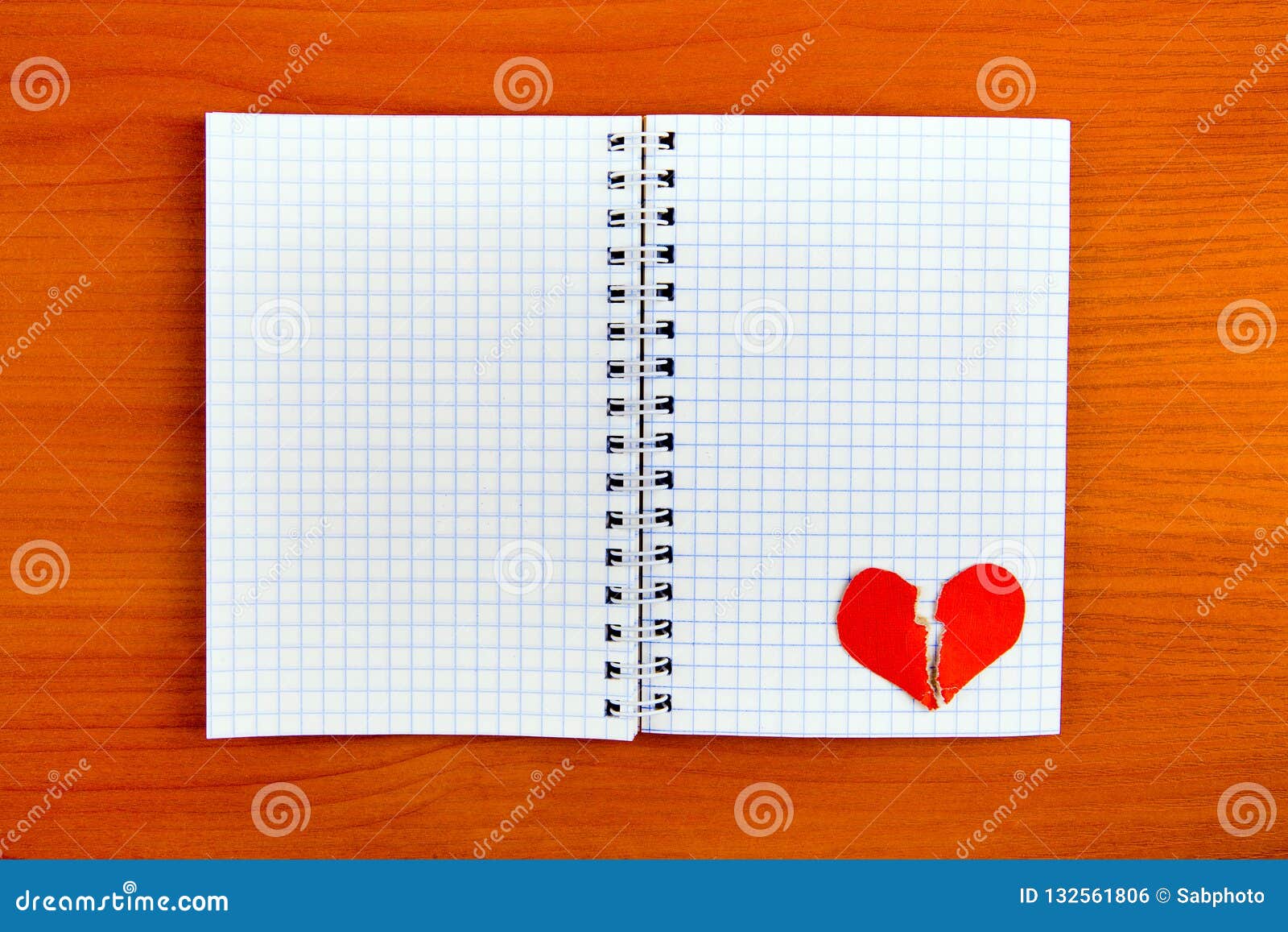 Notepad and Heart Shape stock photo. Image of closeup - 132561806