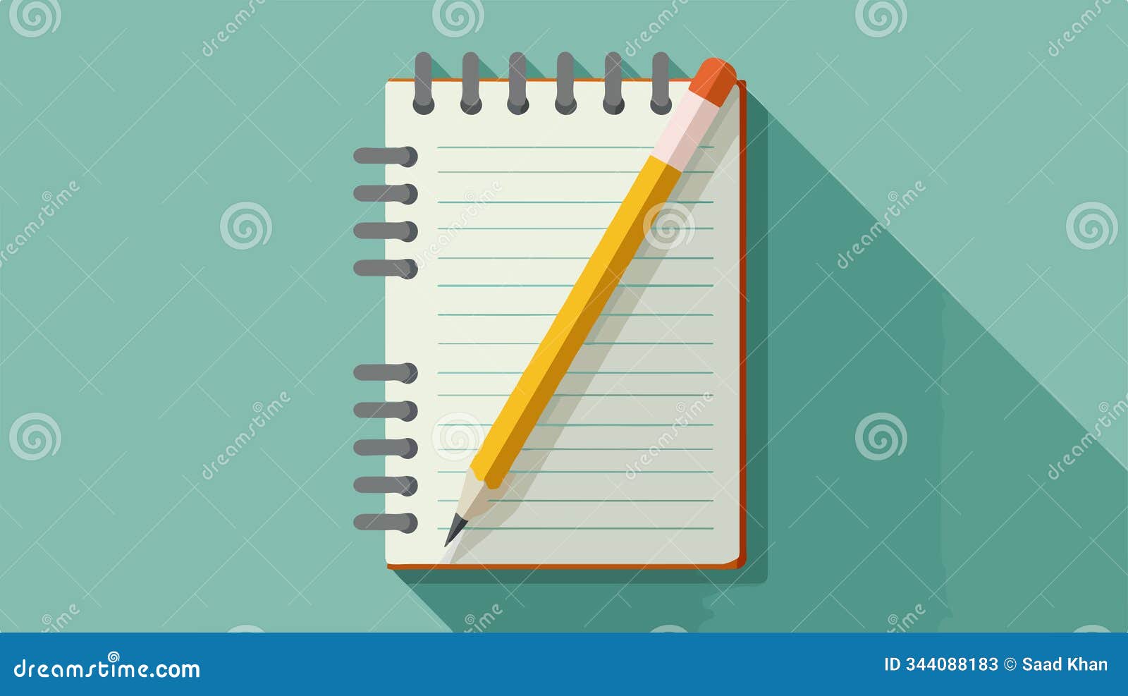 Notepad Icon with Pencil for Document Editing Stock Vector ...