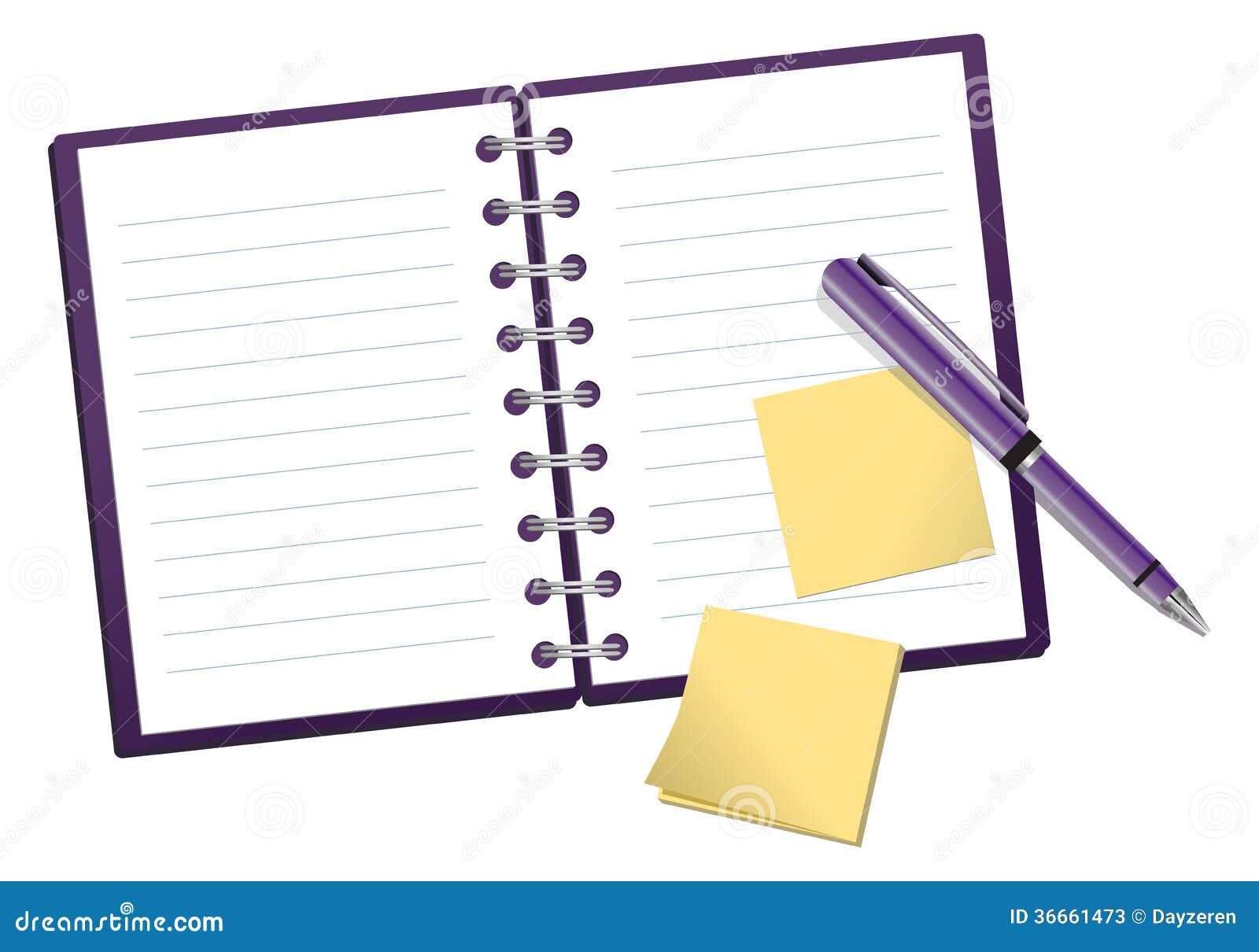 Notepad stock illustration. Illustration of stationary - 36661473