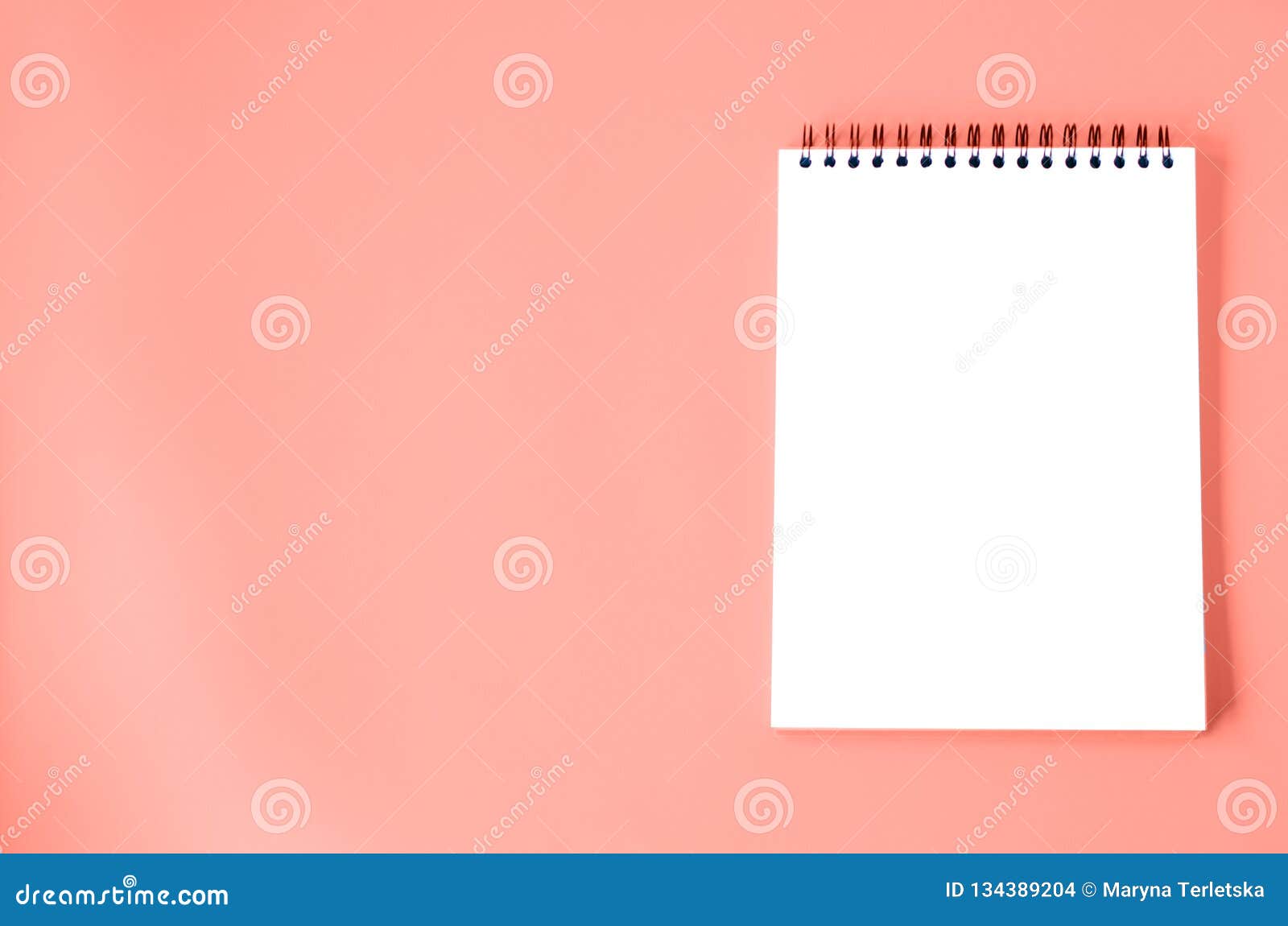 Notepad is Isolated on a Blue Background Stock Photo - Image of ...