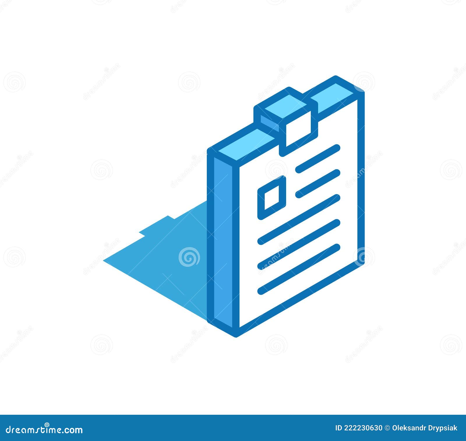 Notepad Isometric Icon. Tablet, Exercise Book, Notebook 3D Line Symbol ...