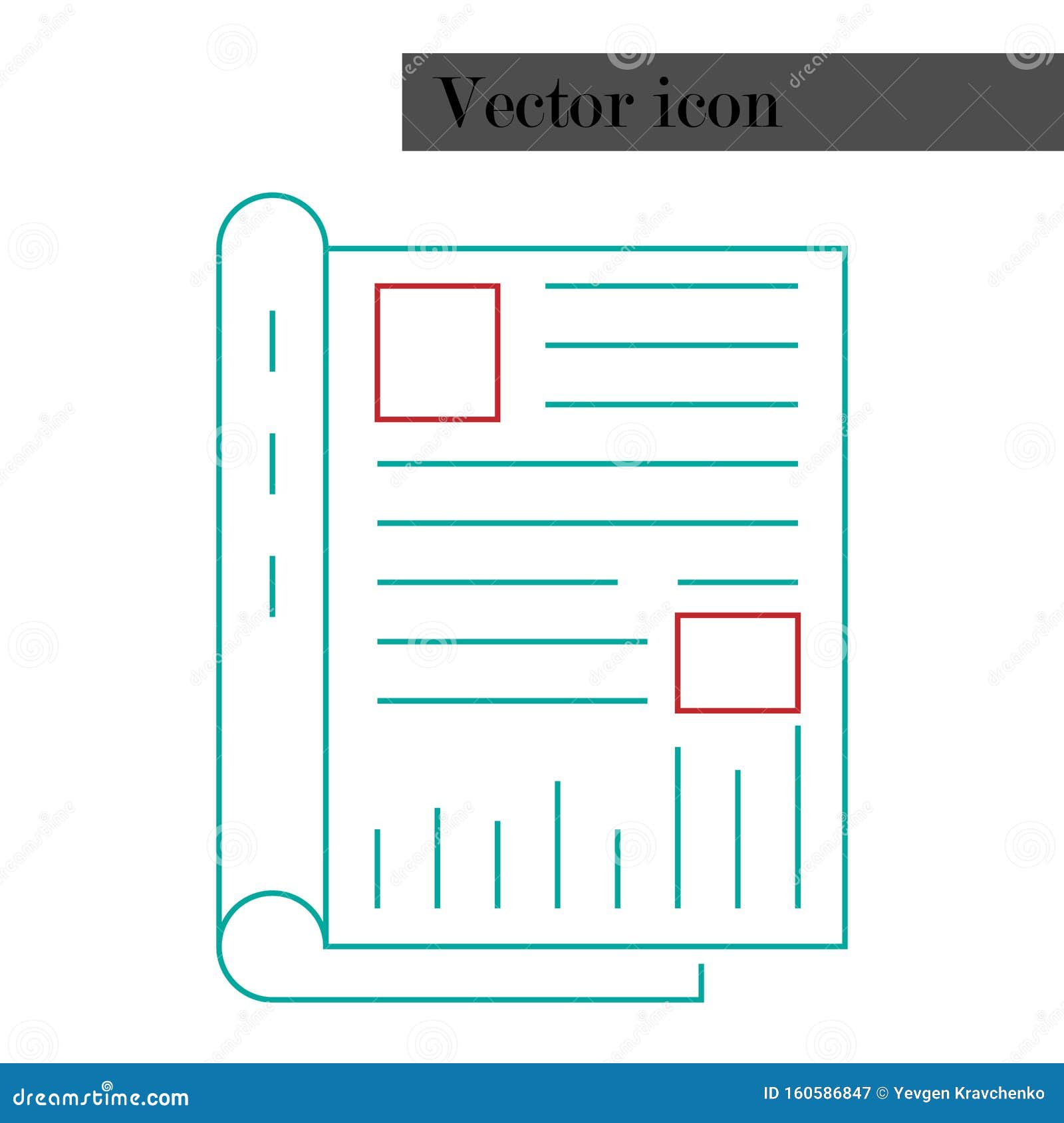 Notepad, Journal with Entries Icon. Vector Illustration Book, Notebook ...