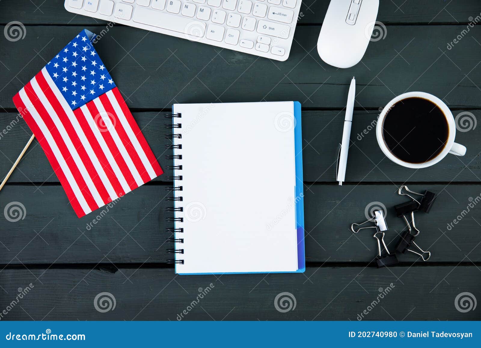 Notepad with keyboard stock photo. Image of notepad - 202740980