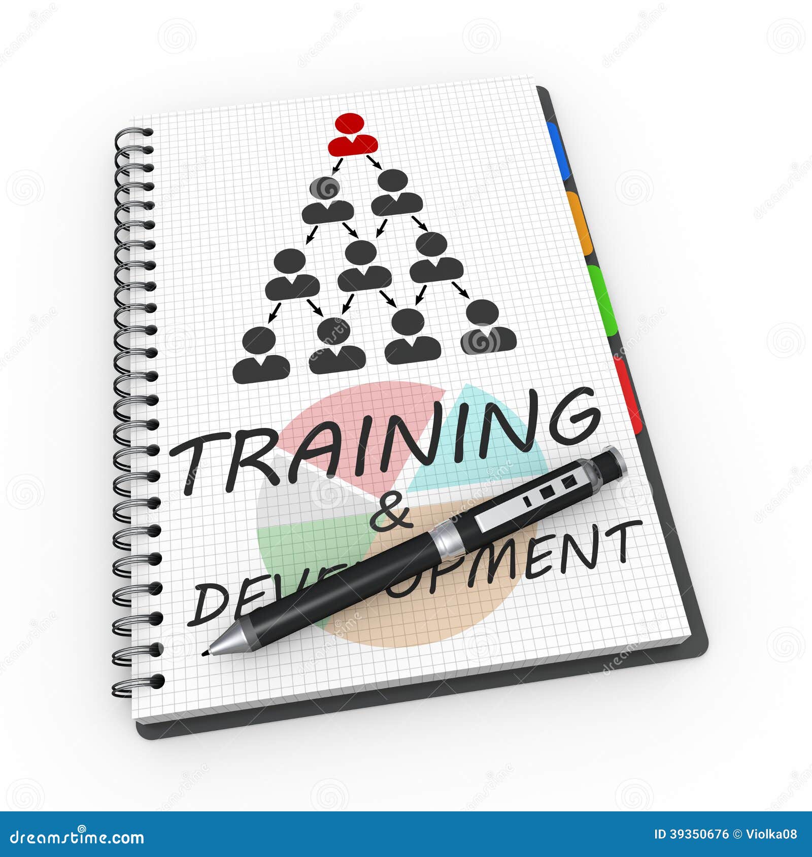 Notepad leadership stock illustration. Illustration of mentor - 39350676