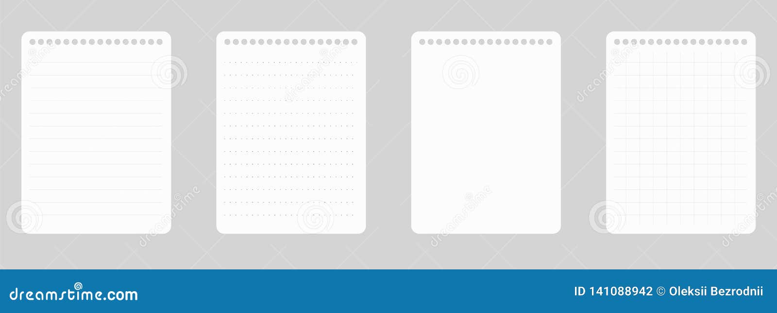 Notepad Line Icons, Signs, Vector Set, Linear Concept, Outline ...