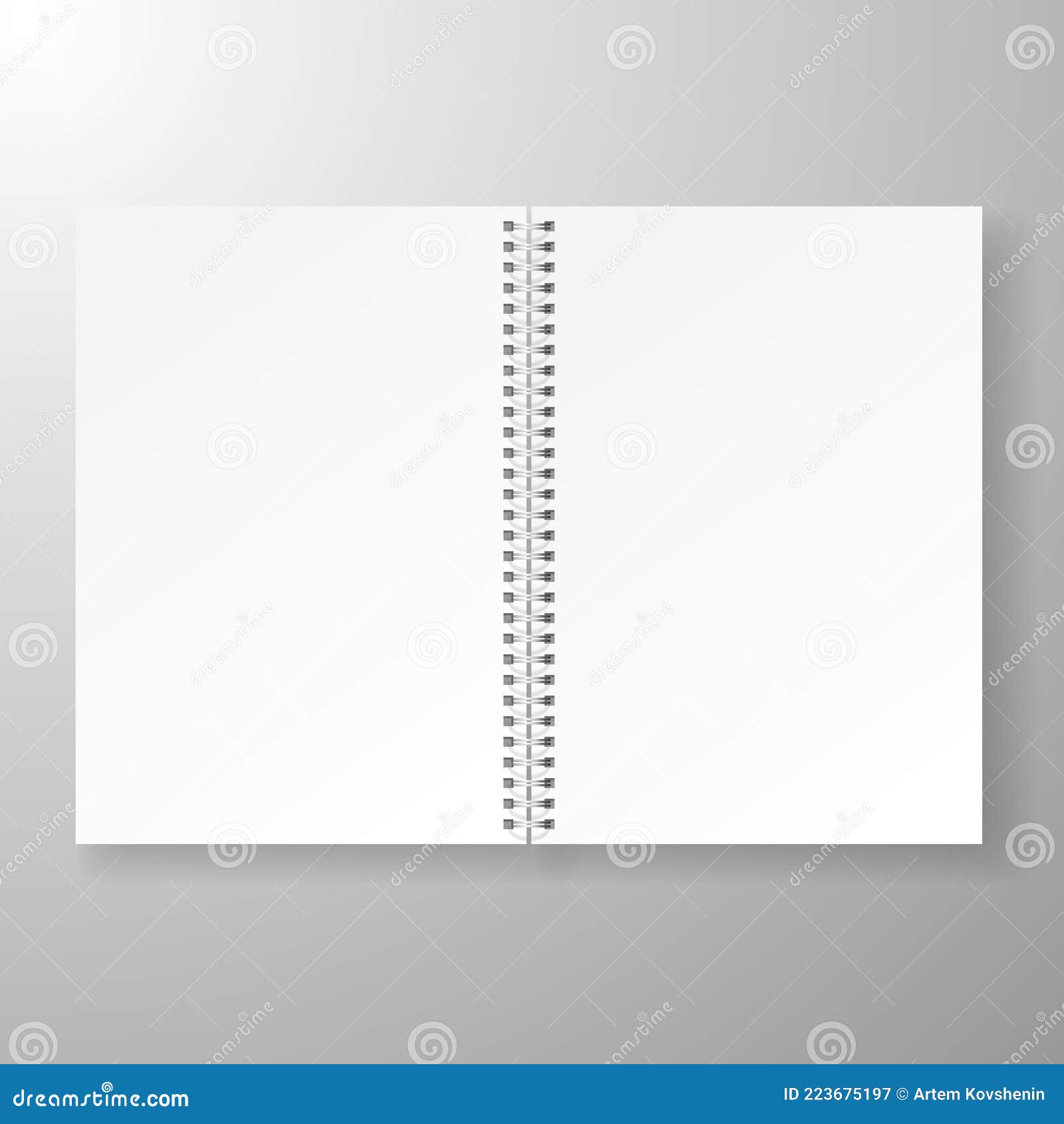 Notepad Mockup for Advertising and Branding Stock Vector - Illustration ...