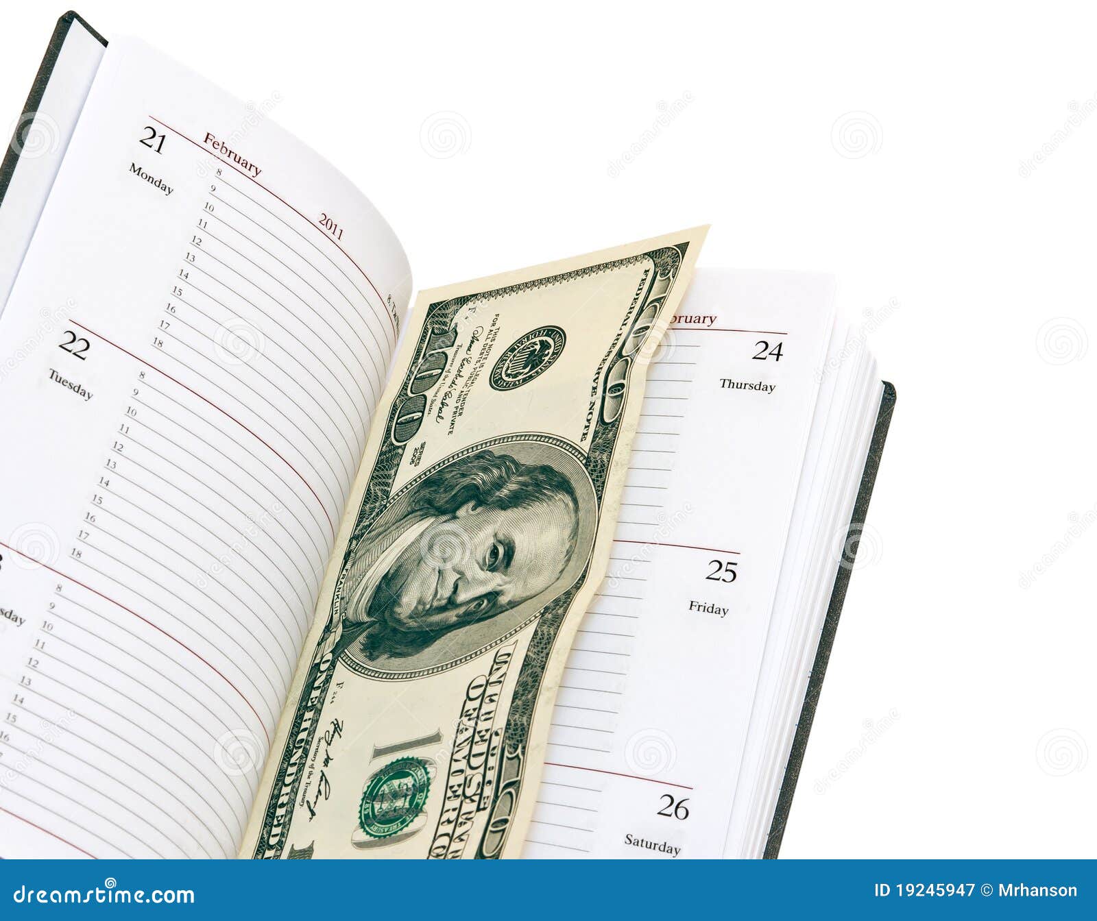 Notepad with money stock image. Image of business, dollar - 19245947