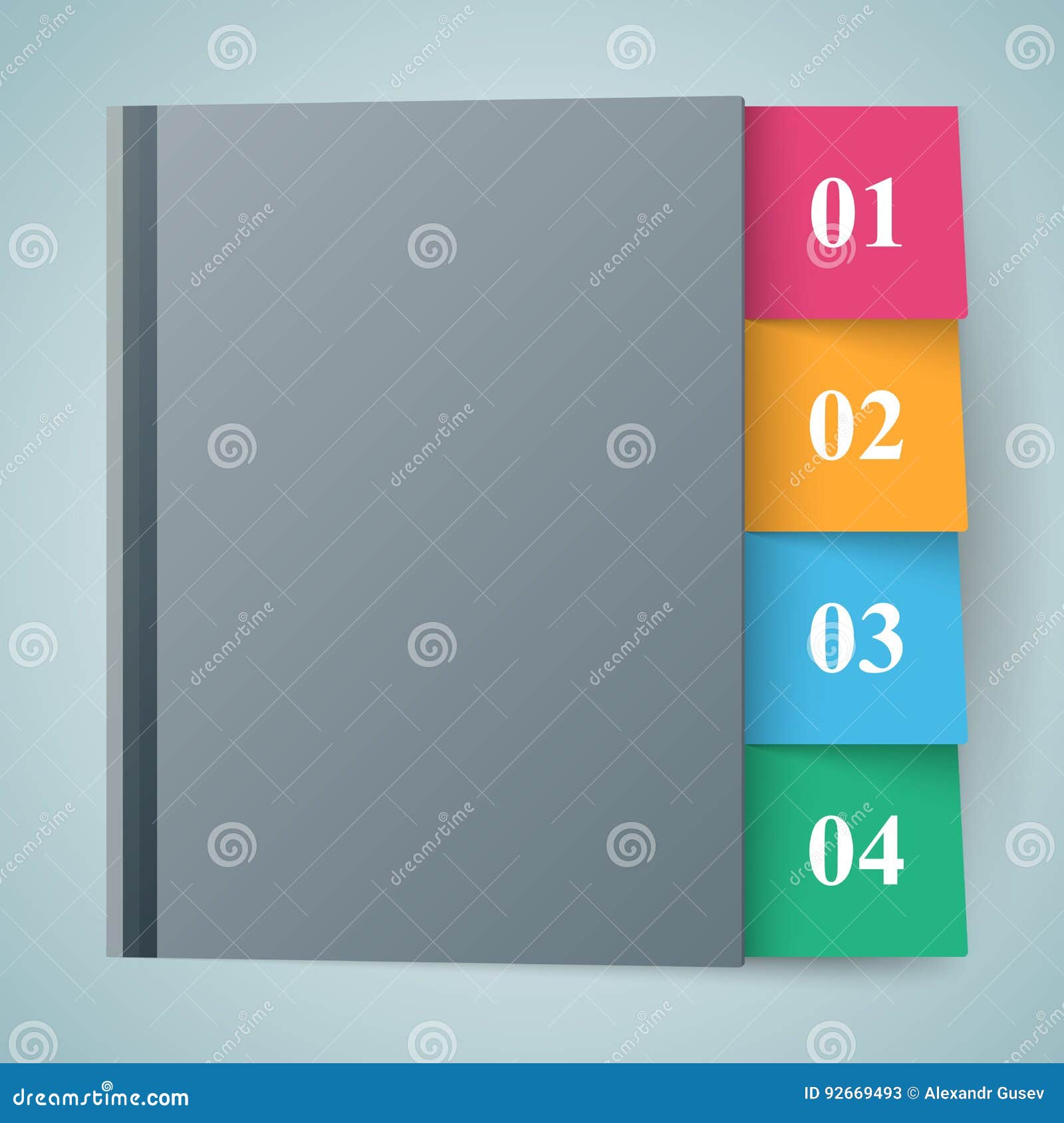 Notepad, Notebok Icon. Abstract Infographic. Vector Illustration ...