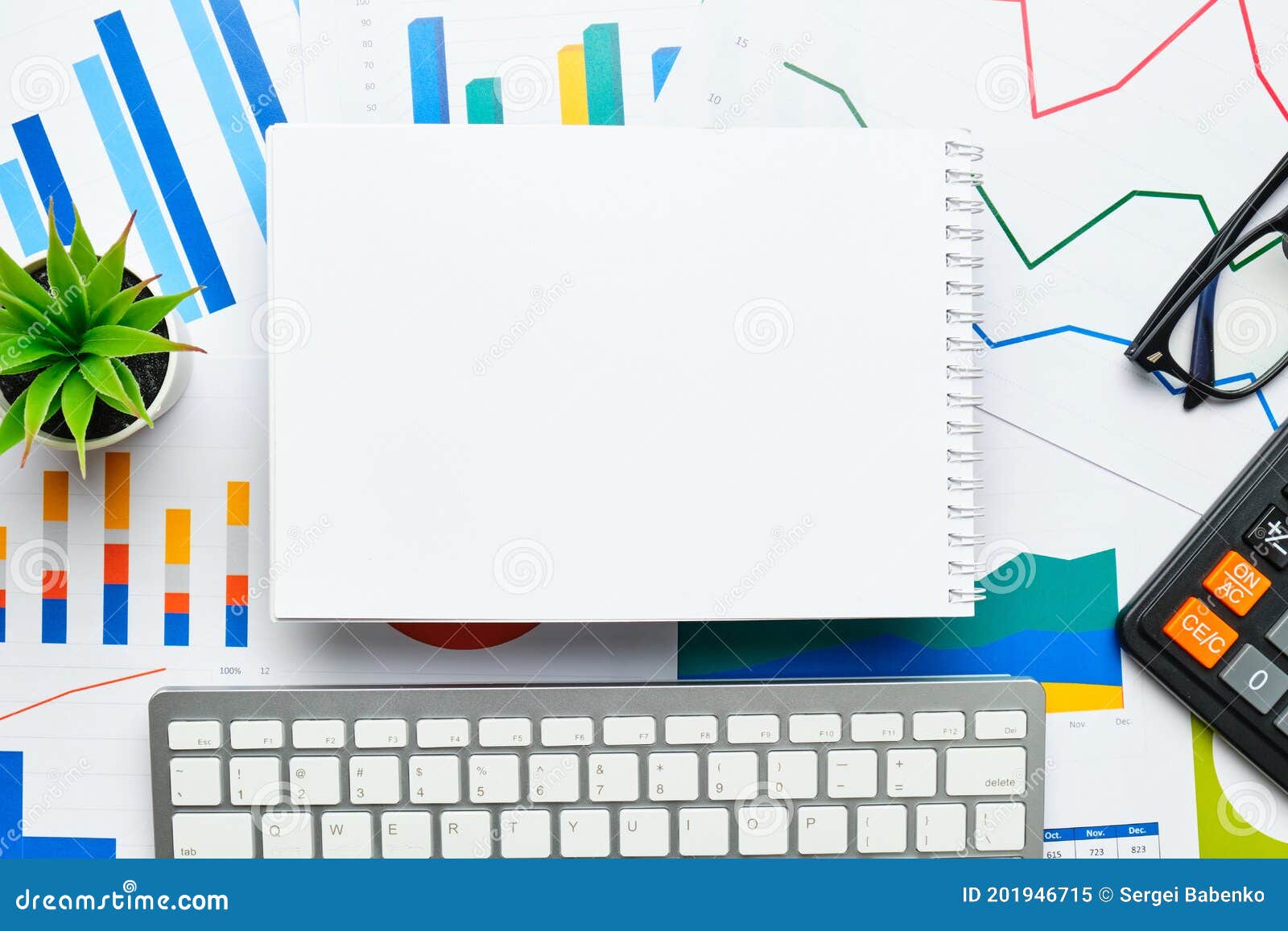Notepad for Notes Copy Space on Charts and Financial Statements with ...