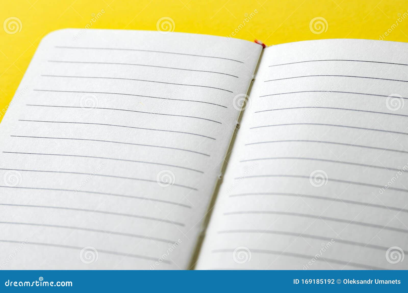 Notepad for Notes is Open on a Blank Page. Stock Photo - Image of memo ...