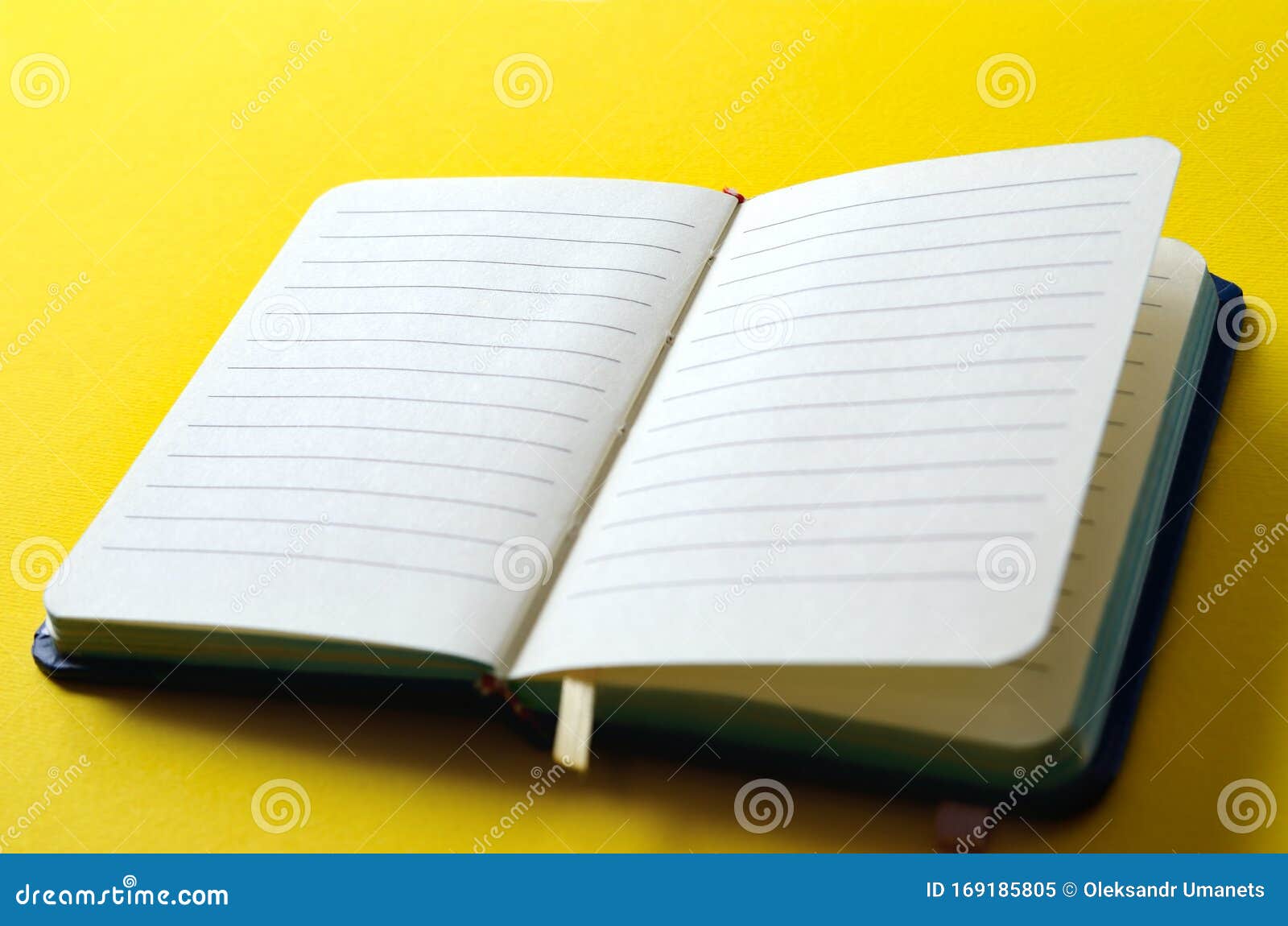 Notepad for Notes is Open on a Blank Page. Stock Image - Image of empty ...