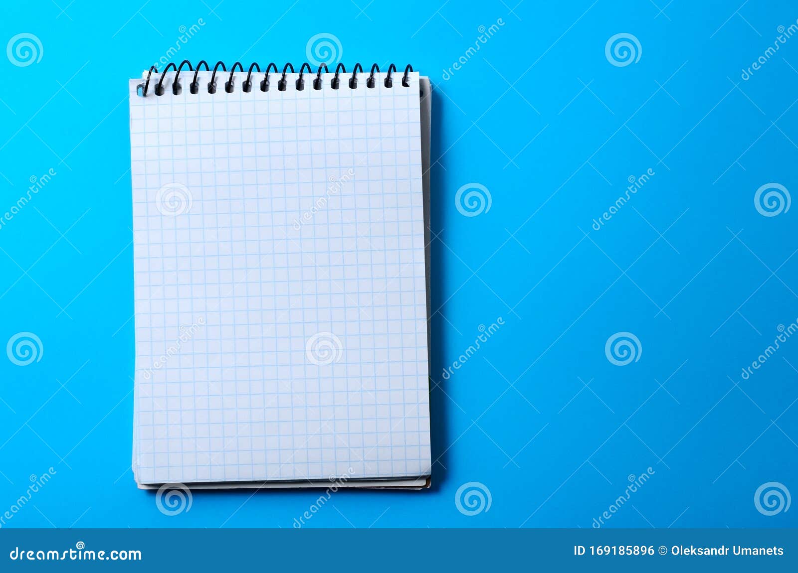 Notepad for Notes is Open on a Blank Page. Stock Photo - Image of ...