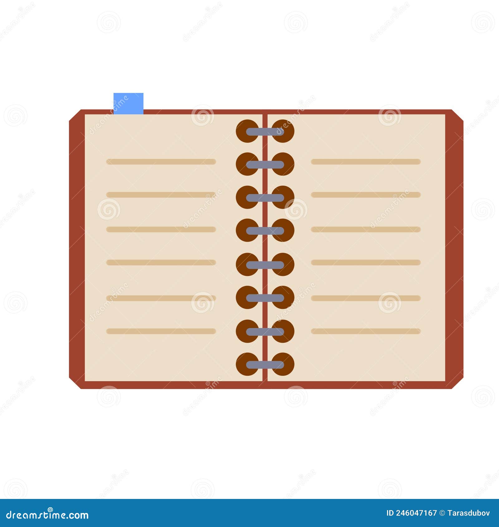 Notepad. Open Notebook for Writing. School Book or Textbook for ...