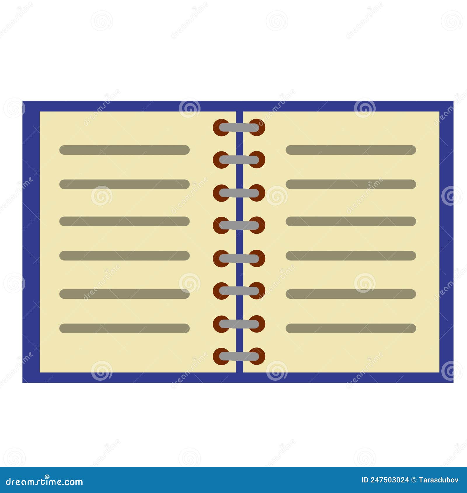 Notepad. Open Notebook for Writing. School Book or Textbook for ...