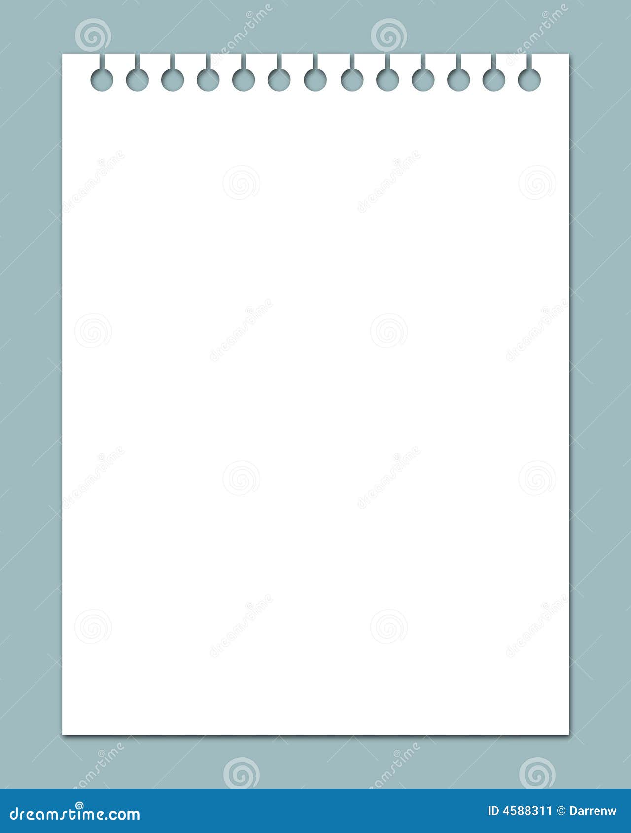 Notepad page stock illustration. Illustration of graphic - 4588311