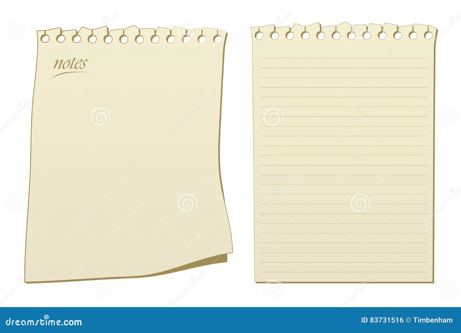 Notepad pages vector stock vector. Illustration of notepad - 83731516