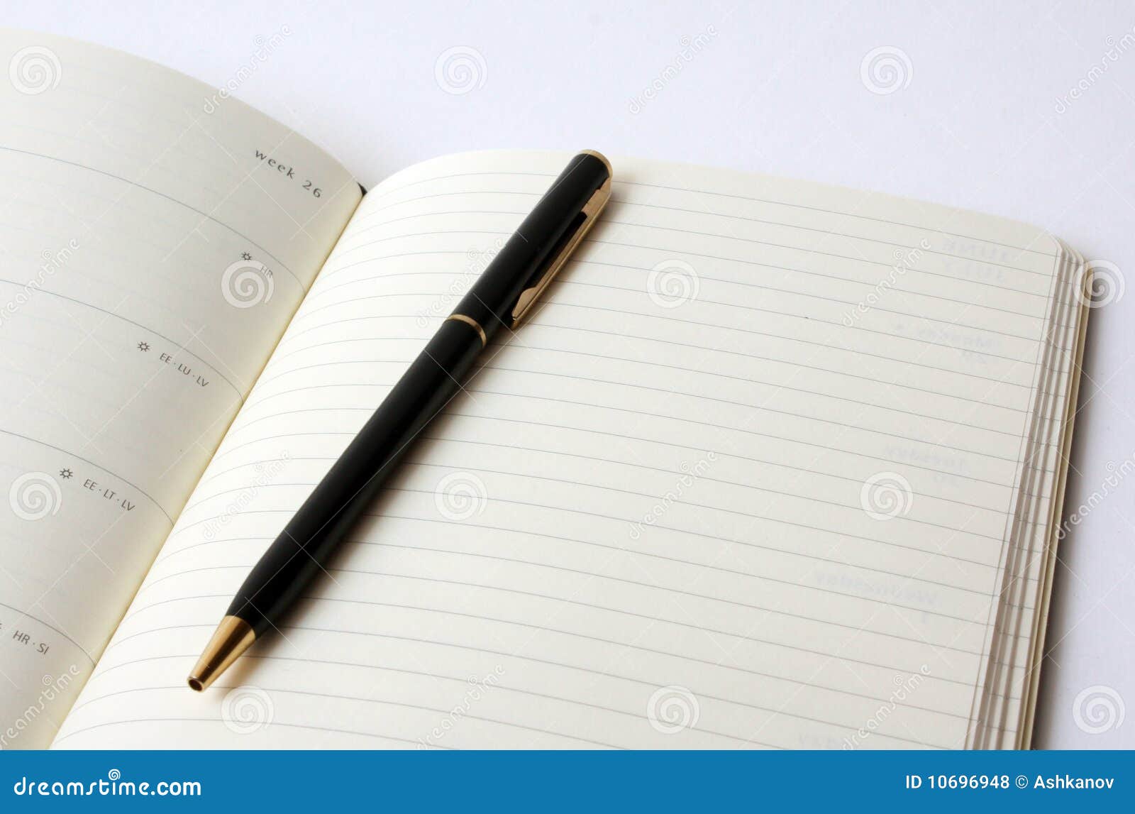 Notepad with pen stock photo. Image of postcard, body - 10696948