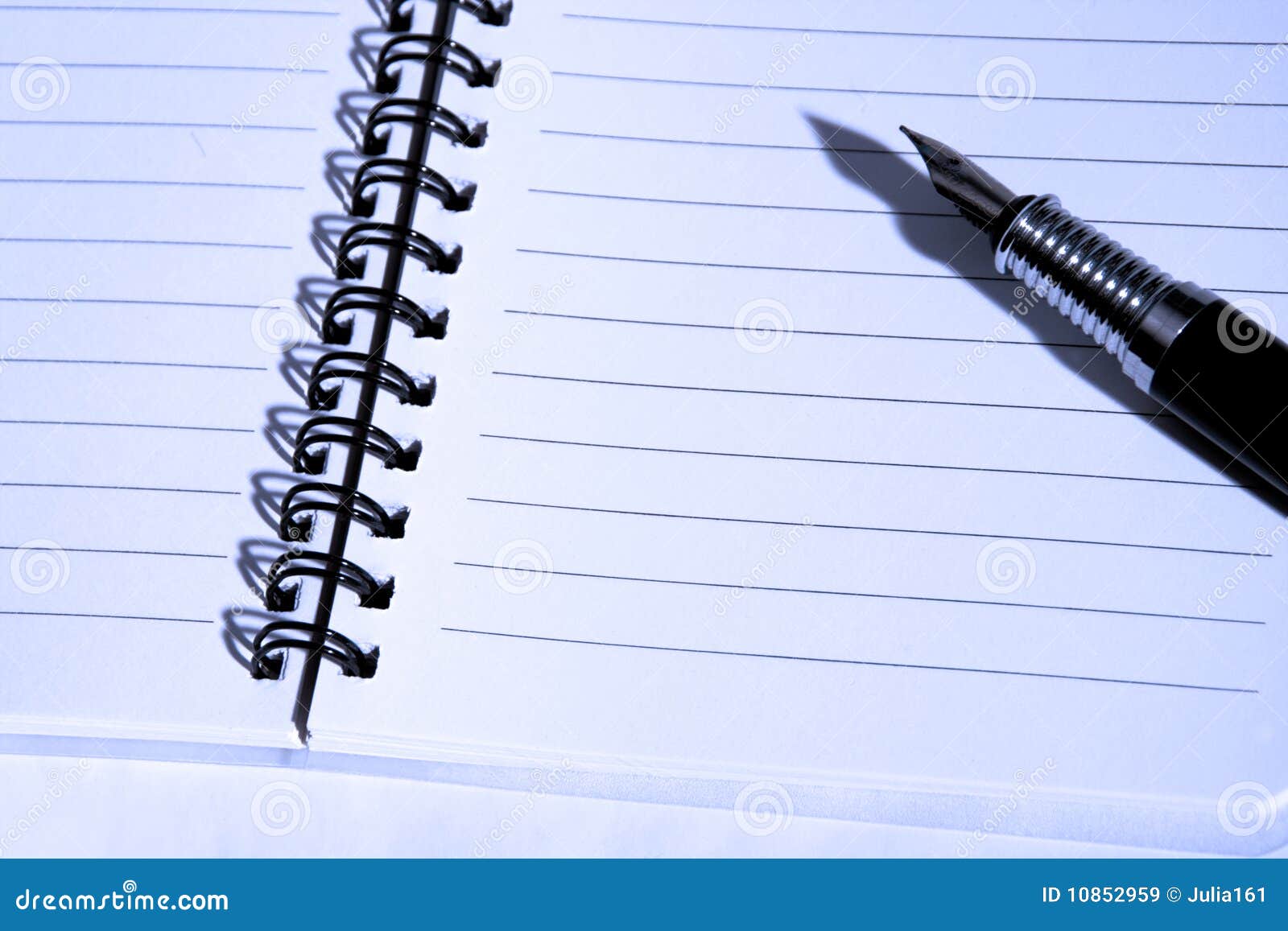 Notepad and pen stock image. Image of reminder, business - 10852959