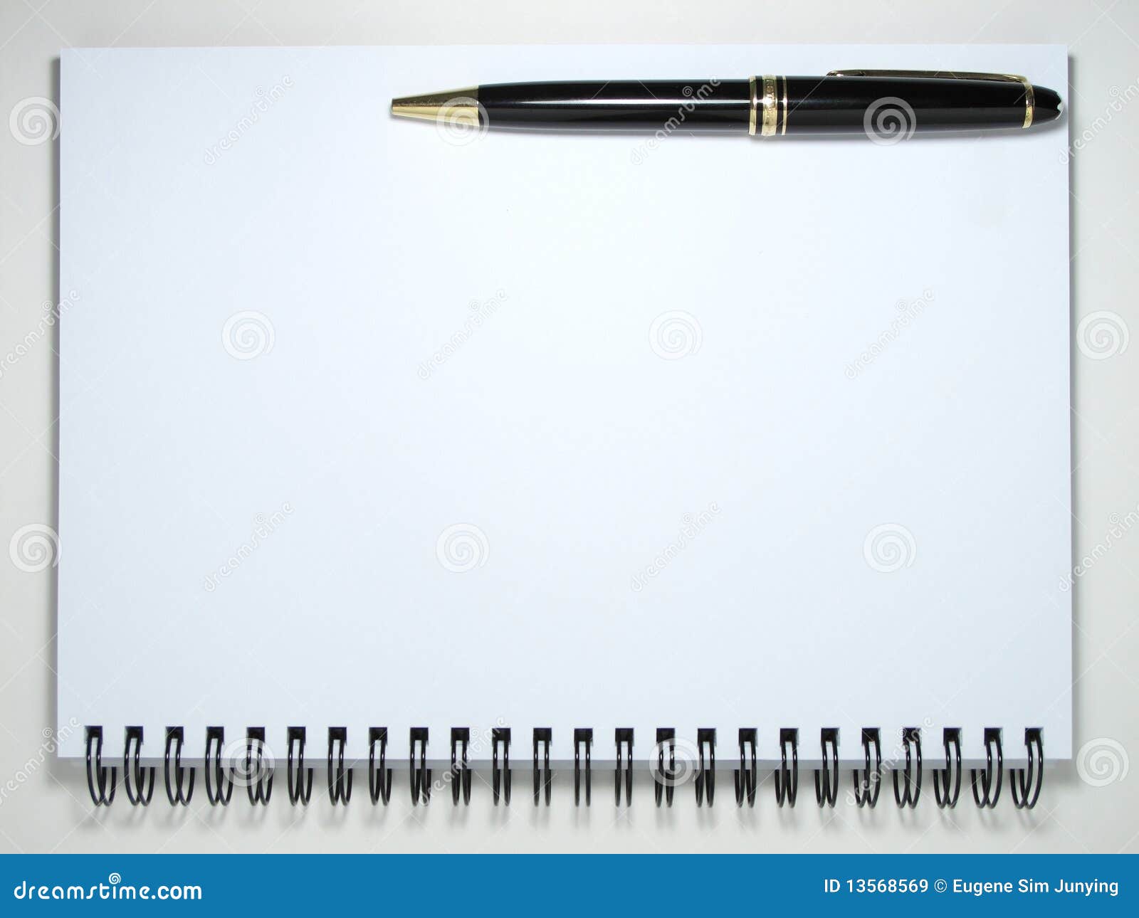 Notepad with pen stock image. Image of white, note, writing - 13568569