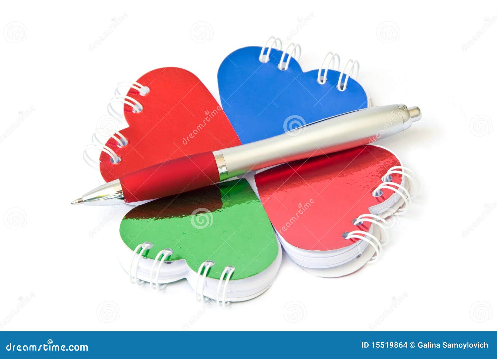 Notepad and pen. stock photo. Image of notebook, open - 15519864