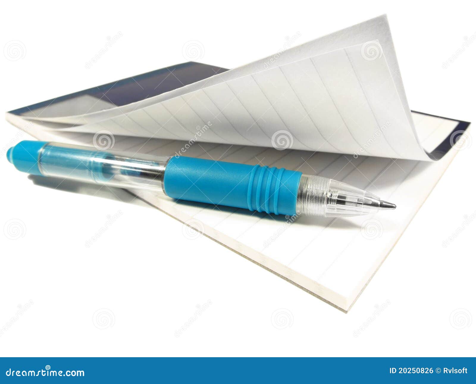 Notepad and pen stock photo. Image of isolated, notepad - 20250826