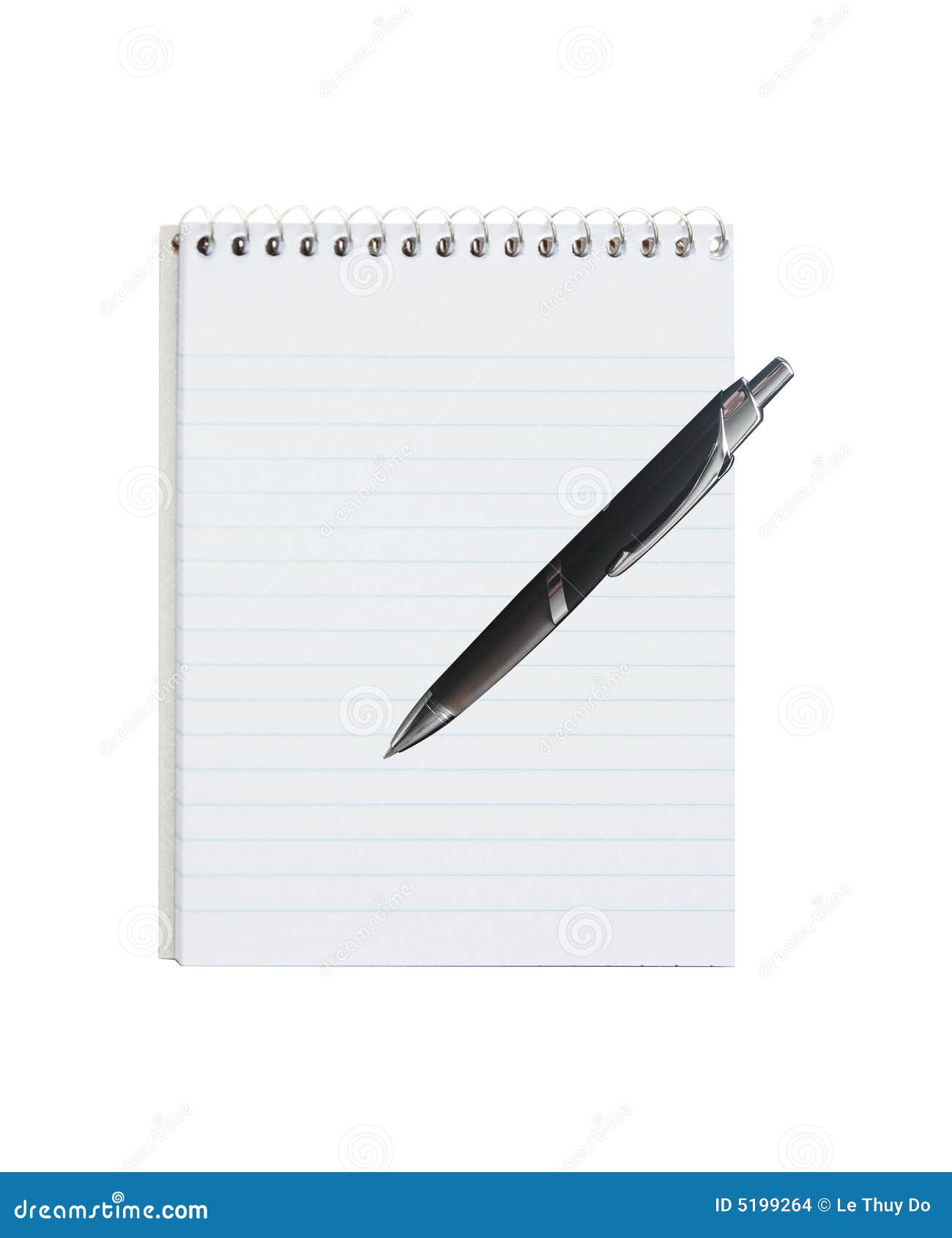 Notepad and pen stock photo. Image of empty, office, book - 5199264