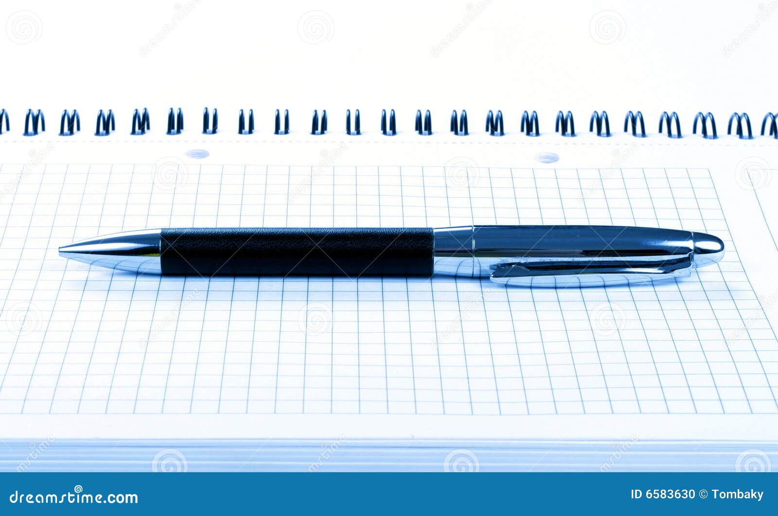 Notepad with pen stock photo. Image of school, paper, information - 6583630