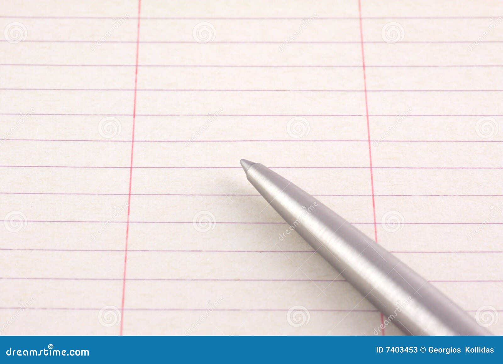 Notepad and pen stock image. Image of paper, closeup, notebook - 7403453