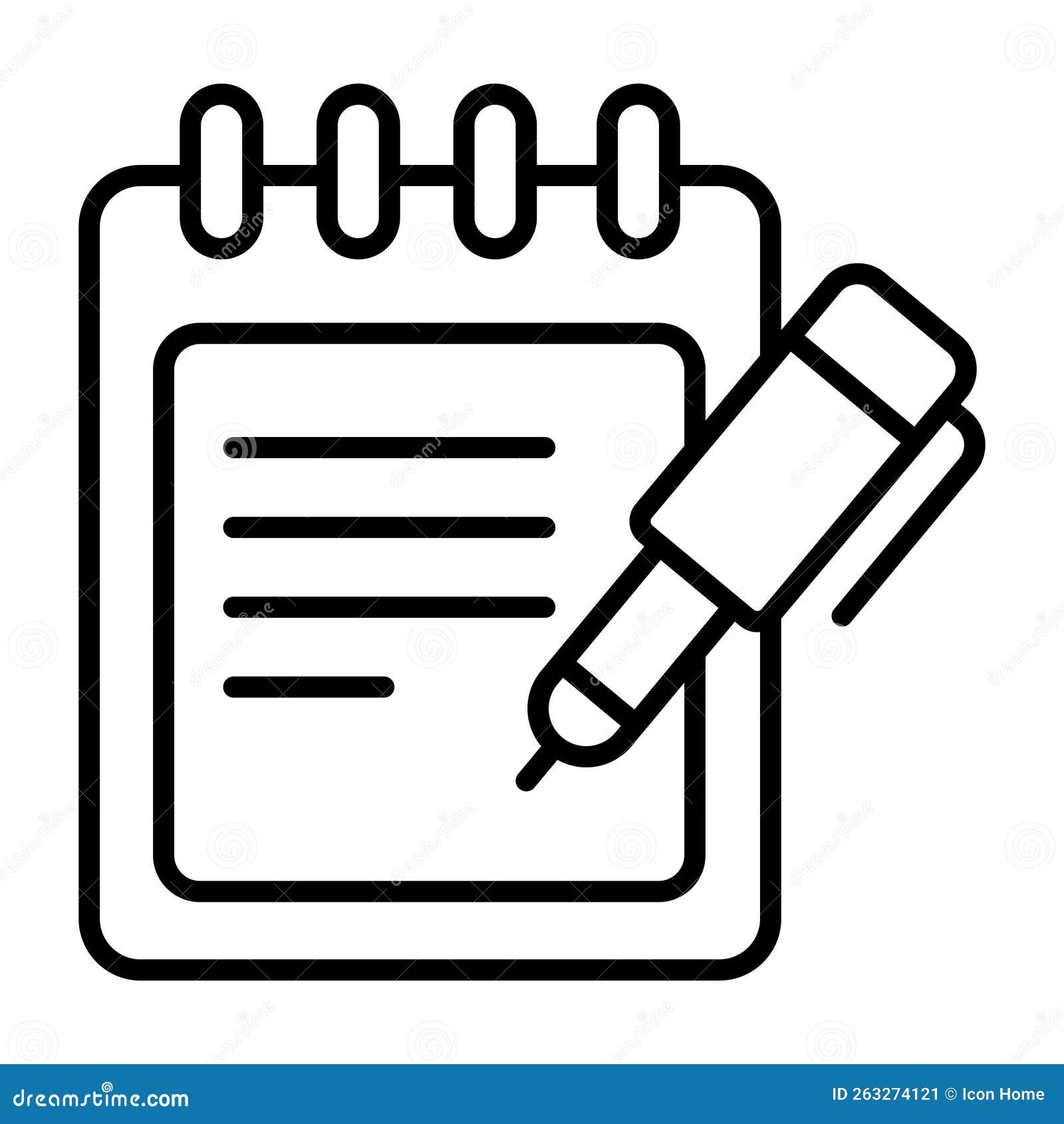 Notepad Pen, Notepad, Book Modern Concepts Flat Design, Premium Quality ...