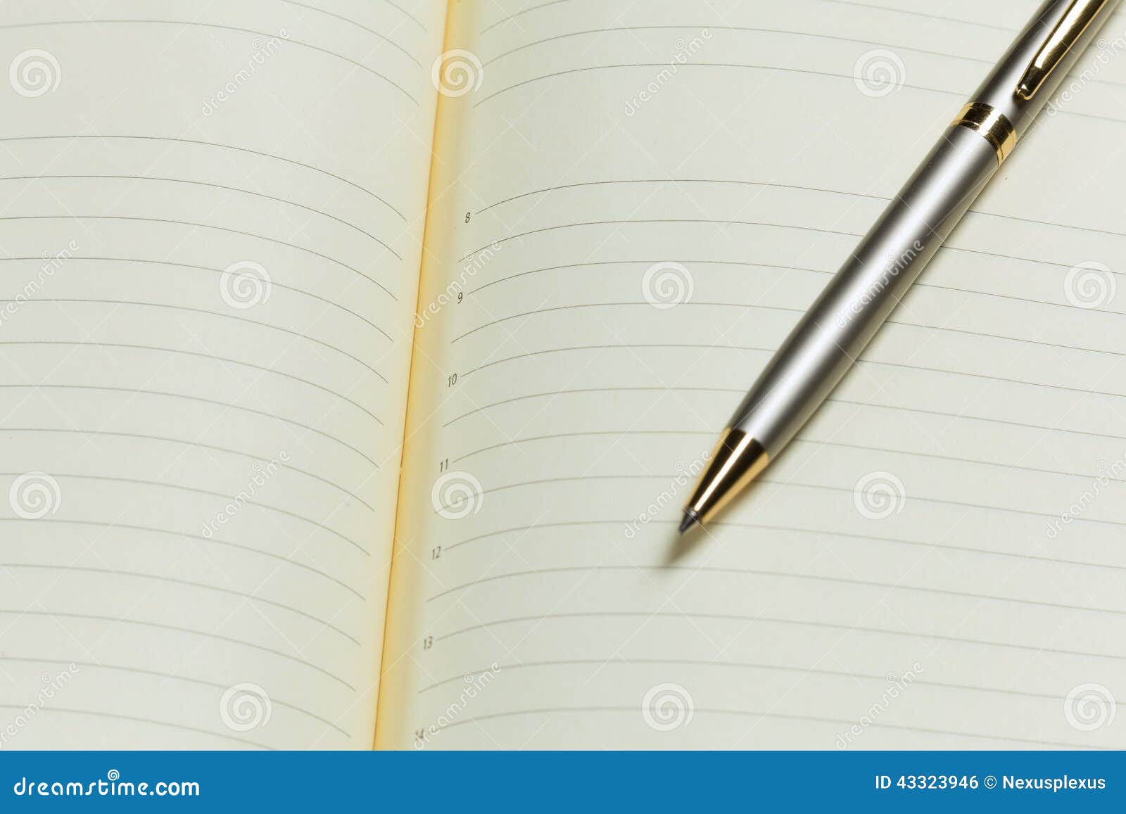Notepad and pen stock photo. Image of desktop, spiral - 43323946