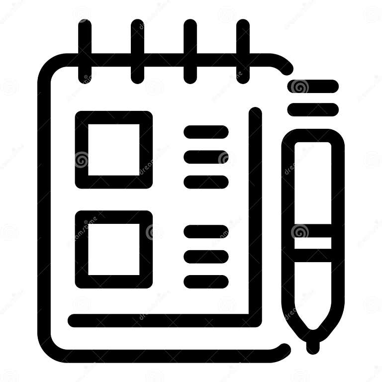 Notepad with Pen, Writing Business Strategy and Taking Notes Stock ...