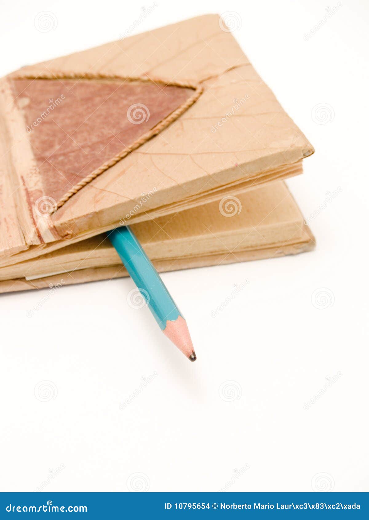 Notepad and pencil stock photo. Image of paper, background - 10795654