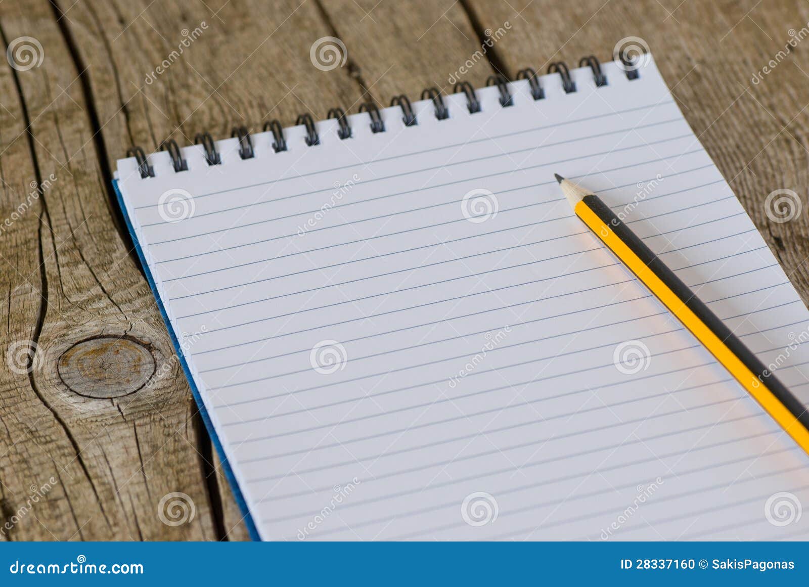 Notepad and pencil stock photo. Image of business, list - 28337160
