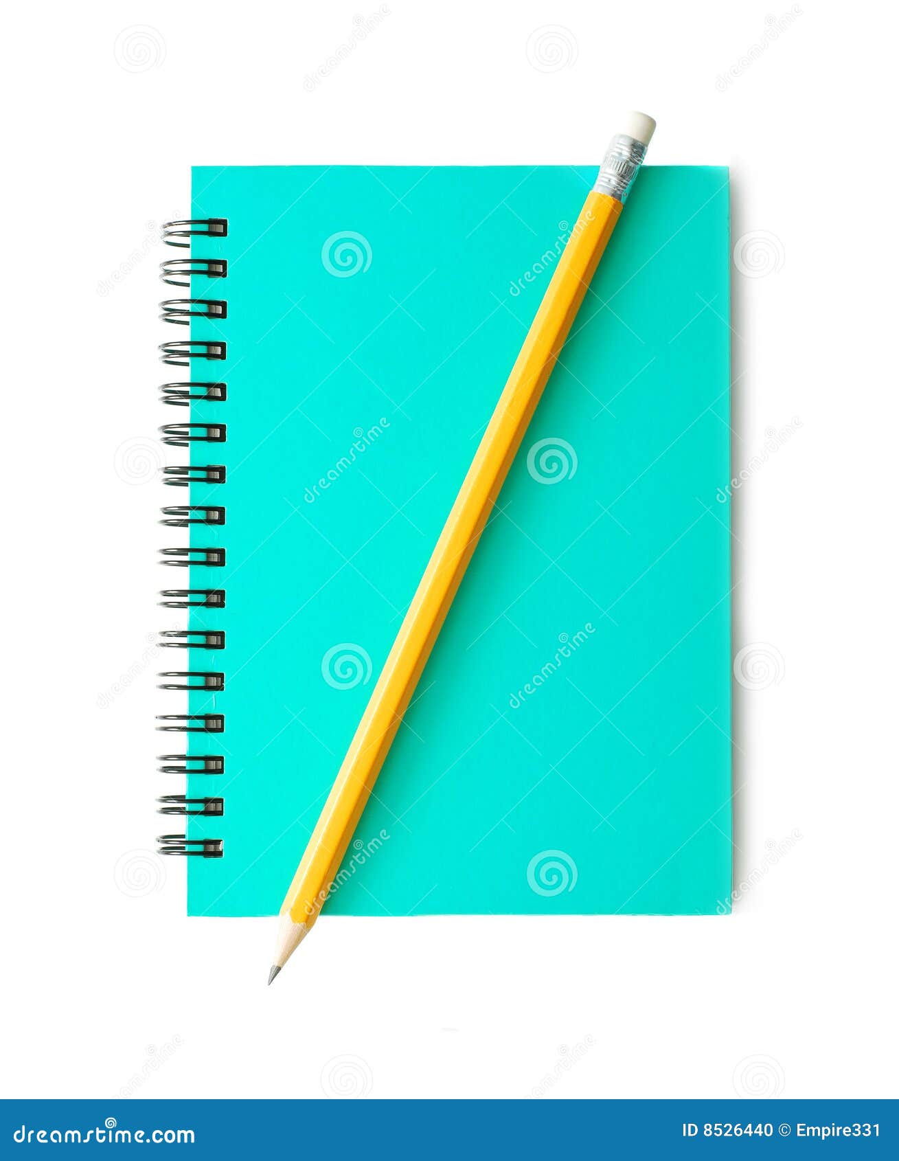 Notepad with pencil stock photo. Image of office, notice - 8526440