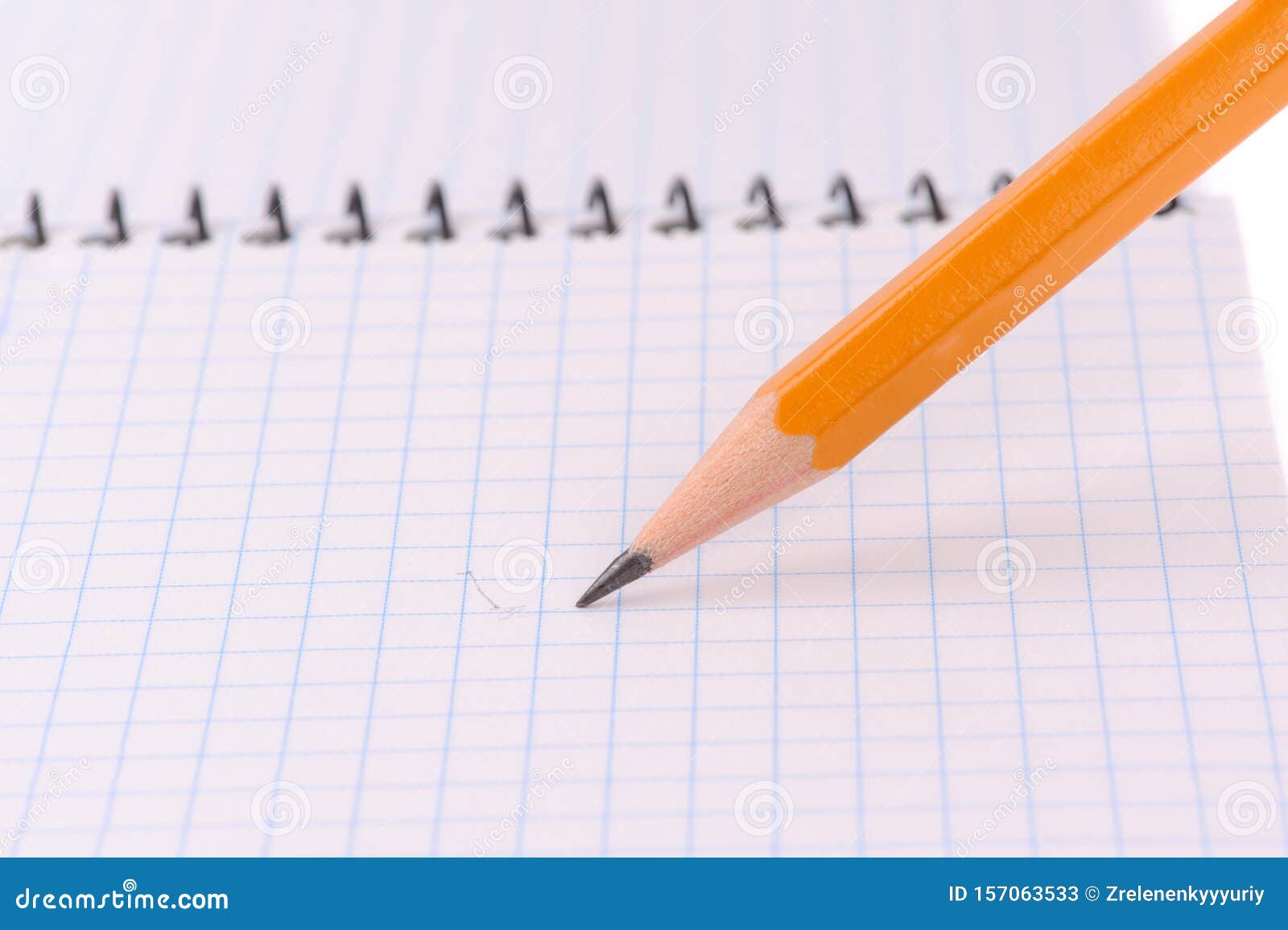 Notepad with pencil stock image. Image of write, design - 157063533