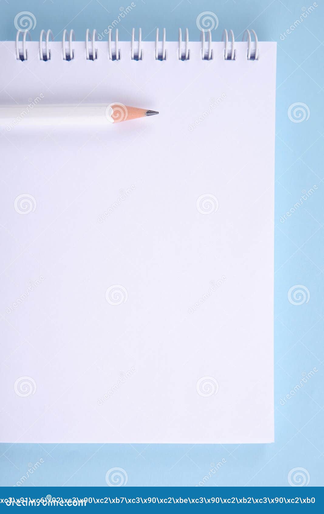 Notepad, pencil, layout stock image. Image of business - 236189419