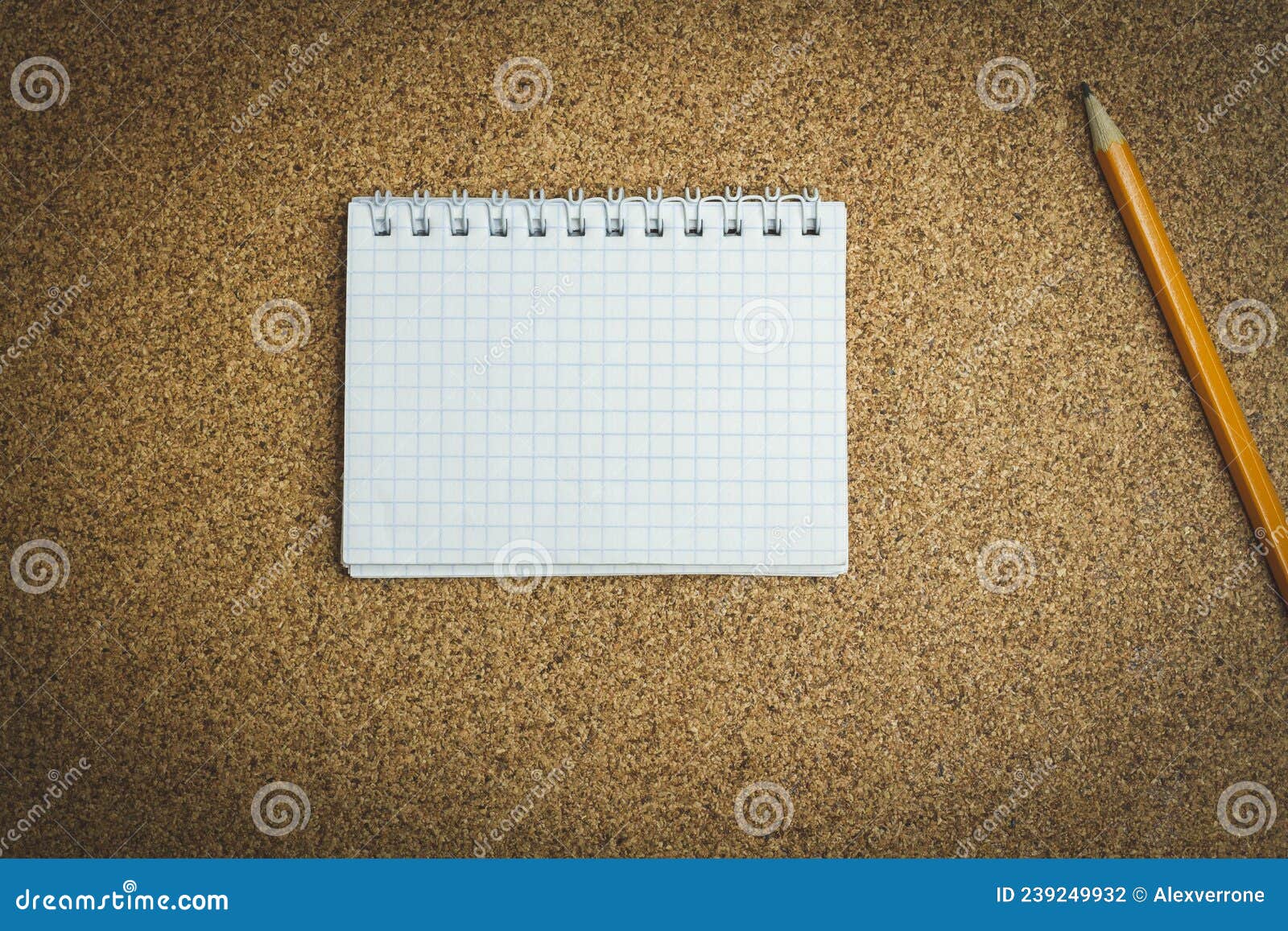 Notepad and Pencil. Notes in a Notebook. Template for Records Stock ...