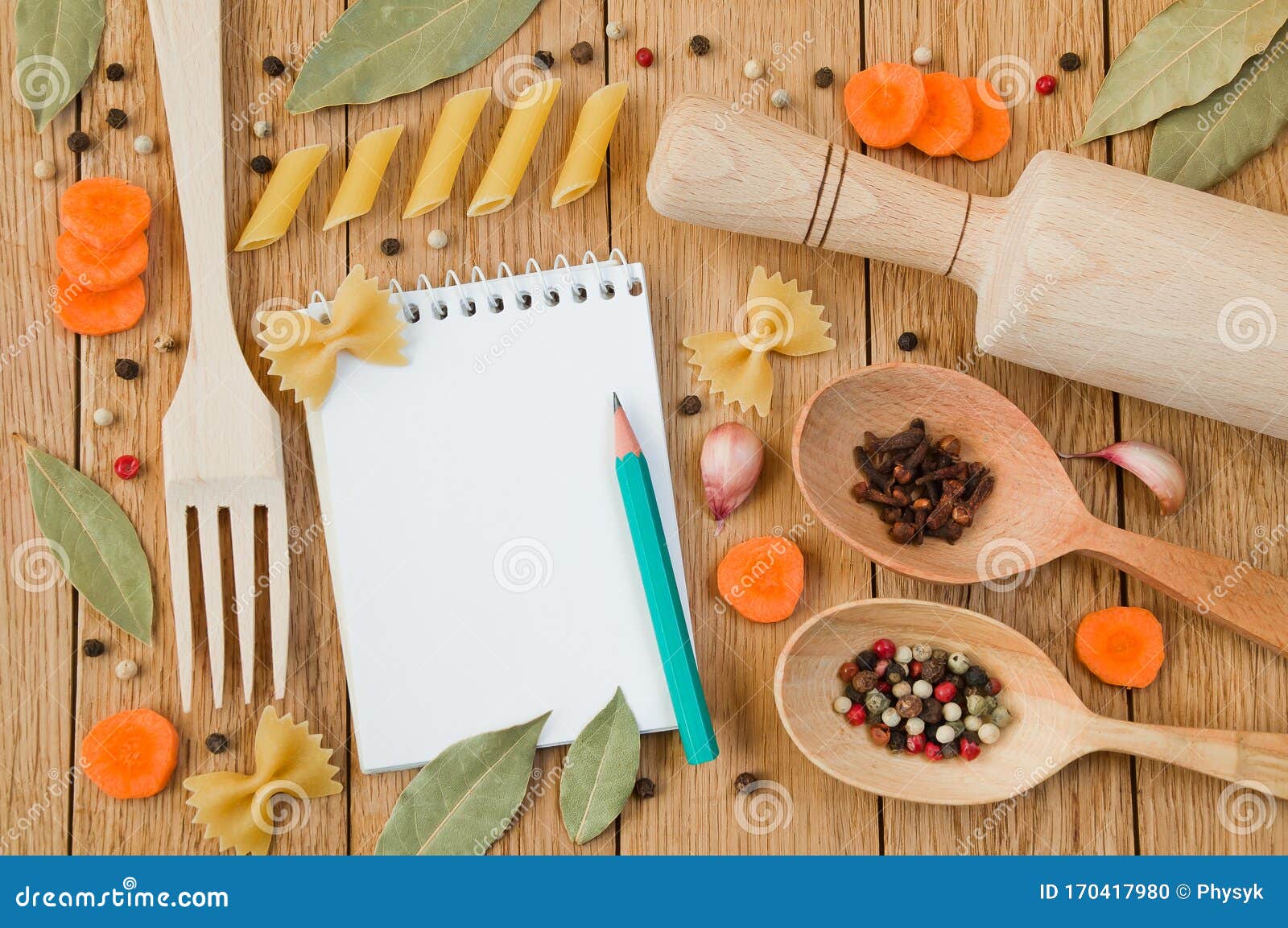 Notepad for Recipes, Pencil and Decorative Frame from Kitchen Tools ...