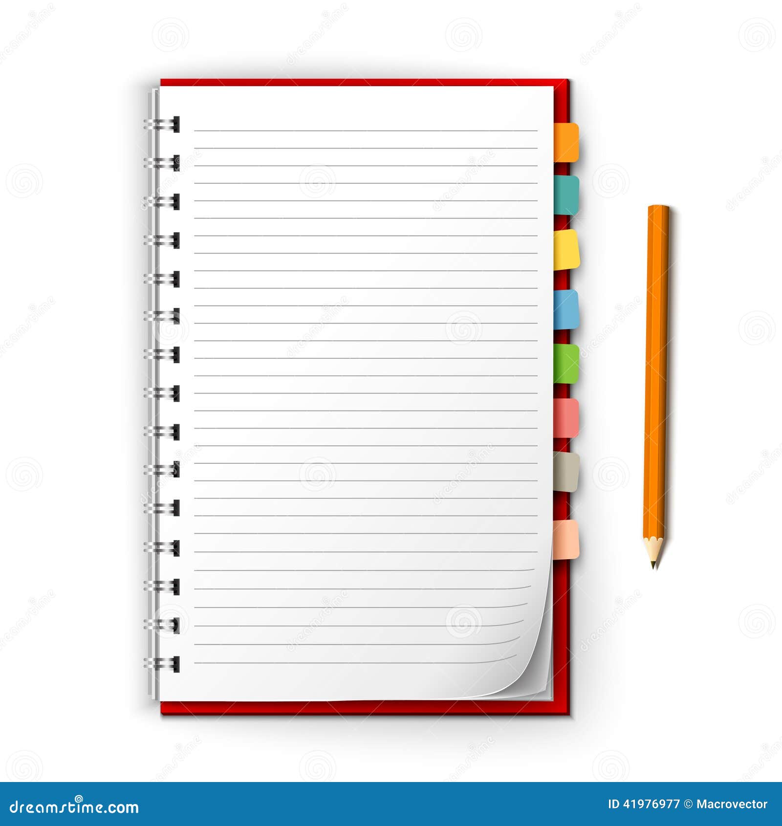 Notepad Cartoon Vector | CartoonDealer.com #90340913