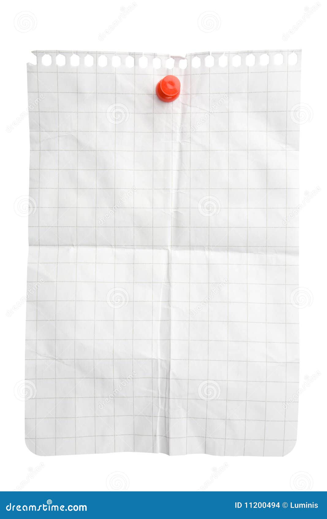 Notepad Sheet Attached stock photo. Image of fold, learning - 11200494