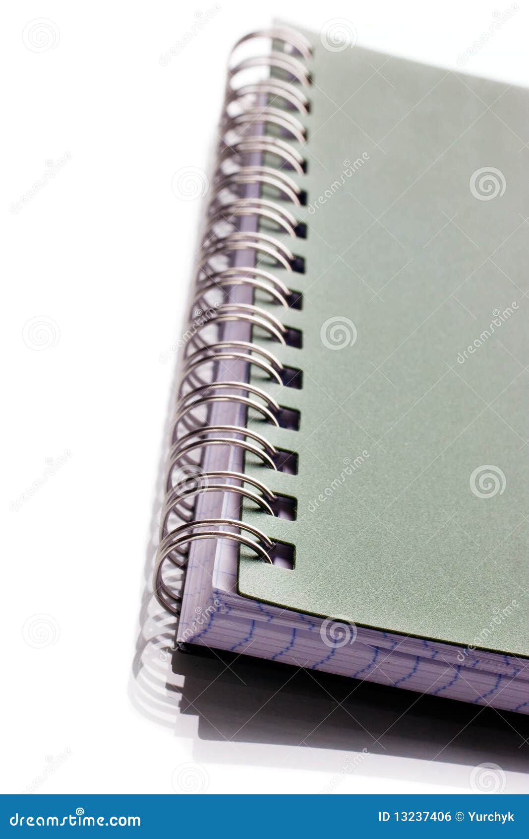 Notepad with Spring Isolated on White Stock Photo - Image of book, page ...