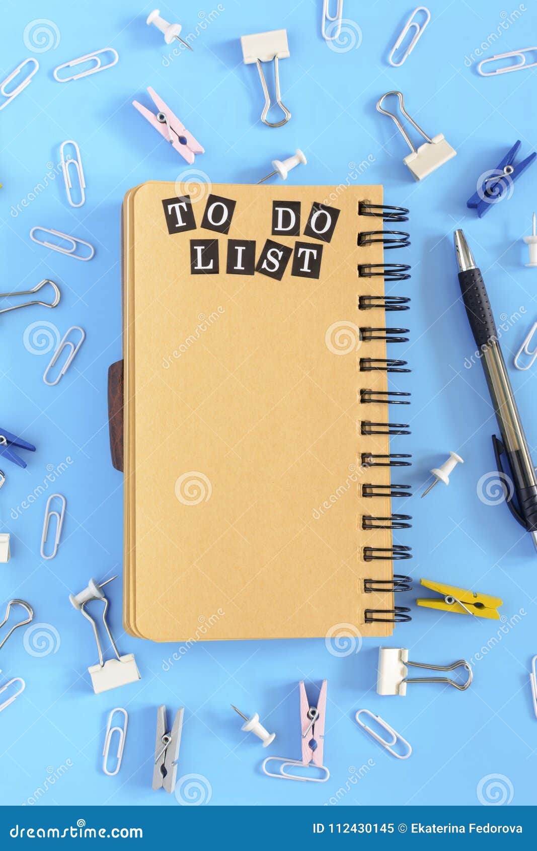 Notepad on Springs with an Inscription on the Open Page.To Do List. the ...