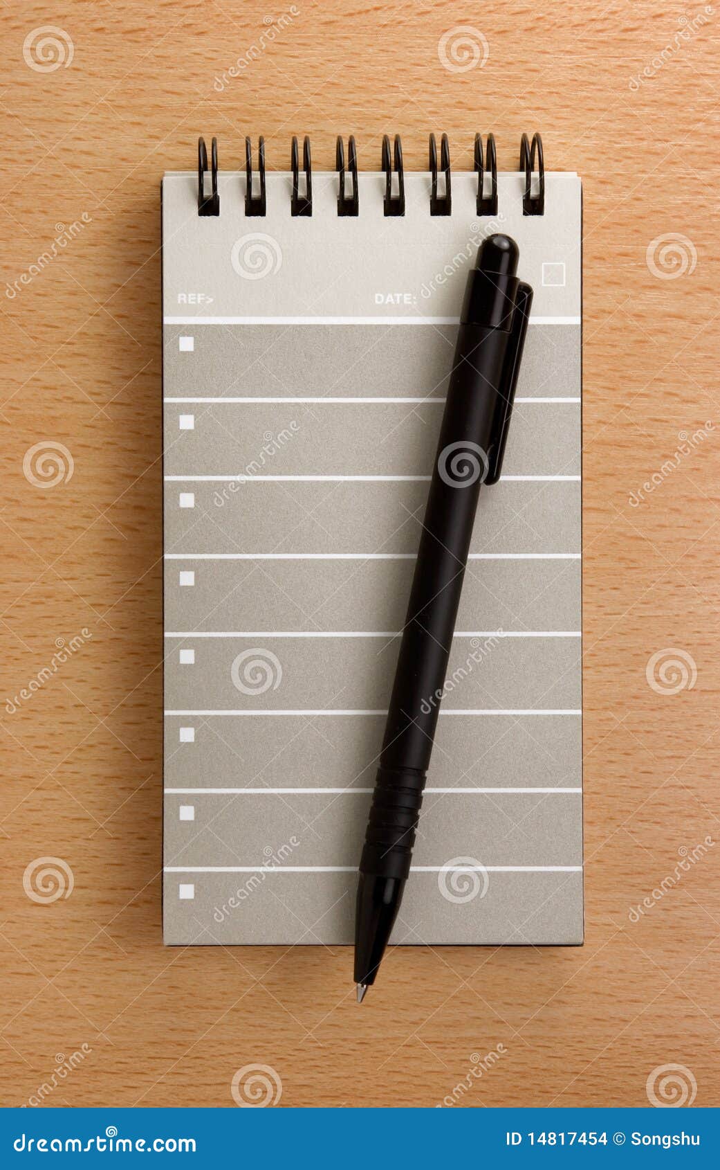 Notepad on the table stock photo. Image of notebook, office - 14817454