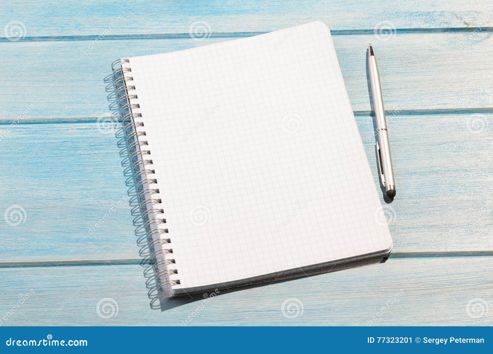 Notepad on table stock image. Image of horizontal, keyboard - 77323201