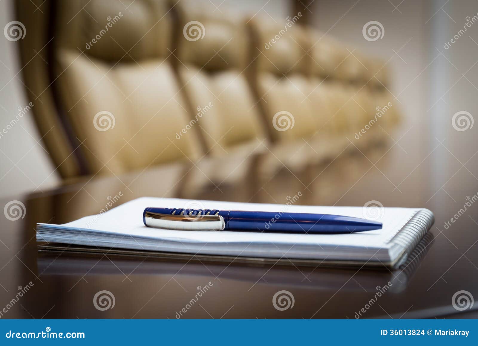 Notepad on a table stock photo. Image of boardroom, concepts - 36013824